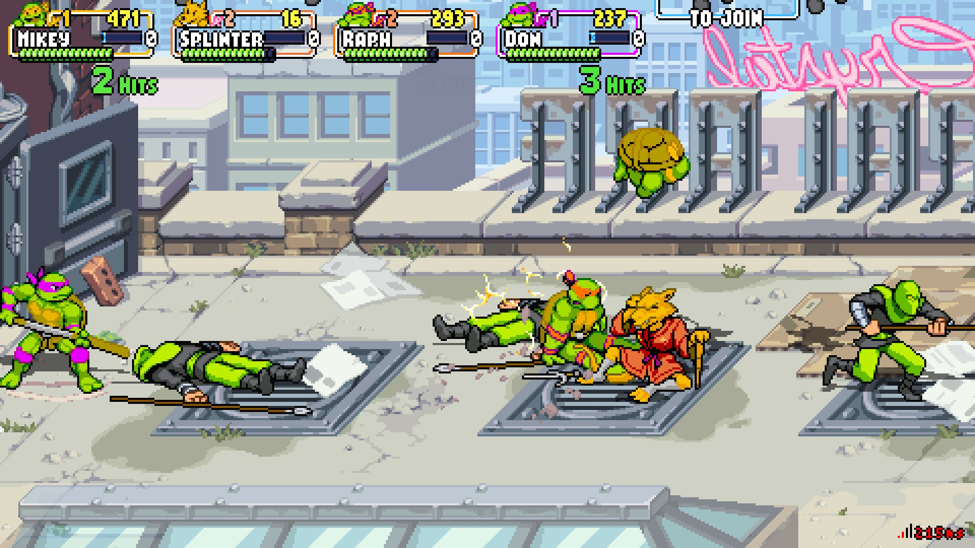Arcade color palette Mod for Teenage Mutant Ninja Turtles: Shredder's ...