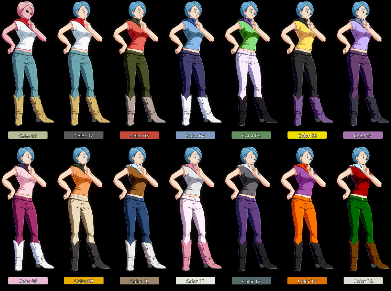 21 bu bulma (custome 4) Mod for Dragon Ball FighterZ | DB:FZ Mods