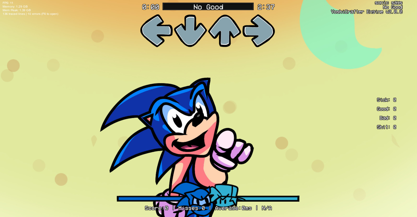 sonic sez yoshi engine port [Friday Night Funkin'] [Mods]