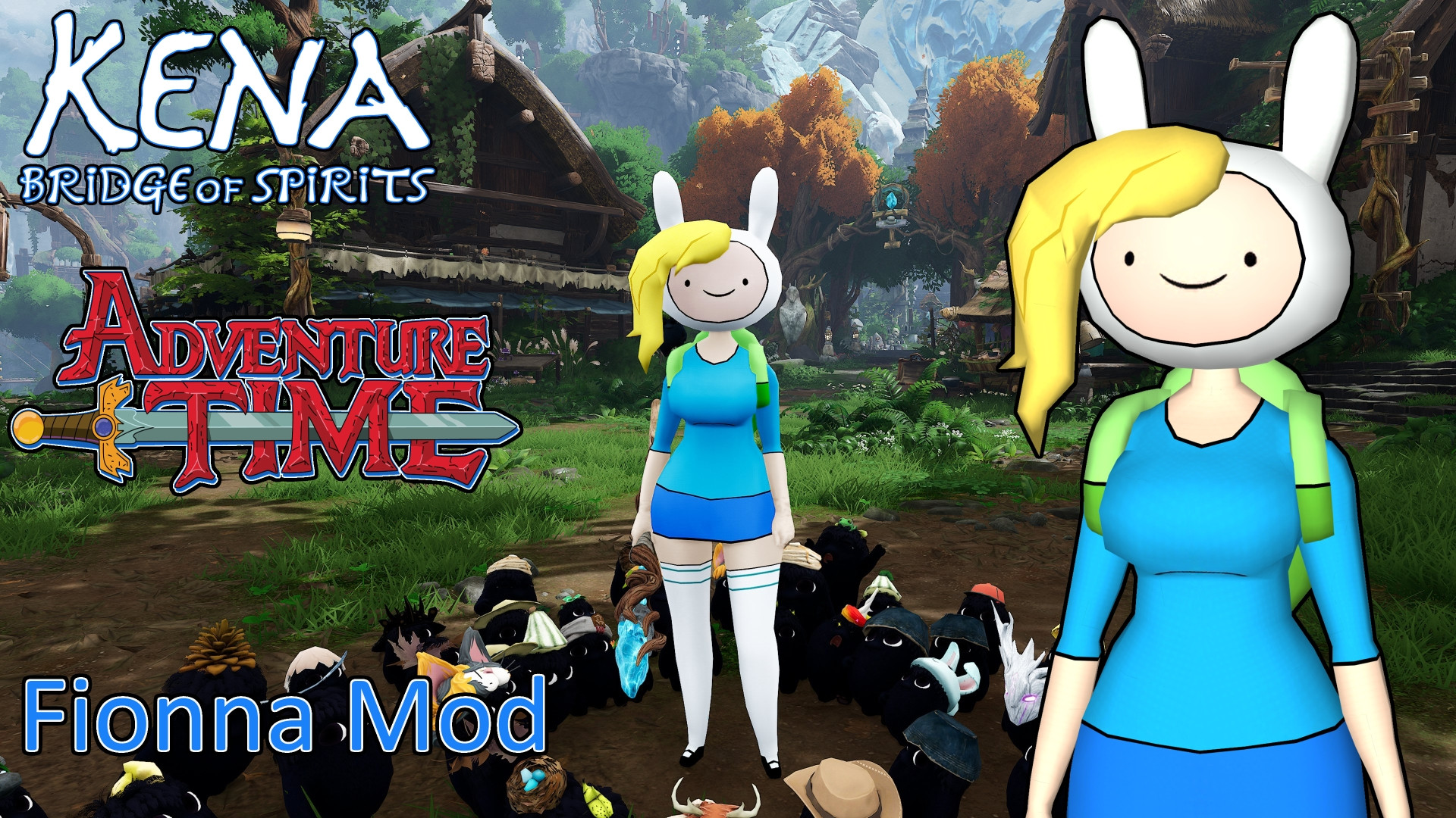 Kena Bridge of Spirits Adventure Time Fionna Mod [Kena: Bridge of Spirits] [Mods]