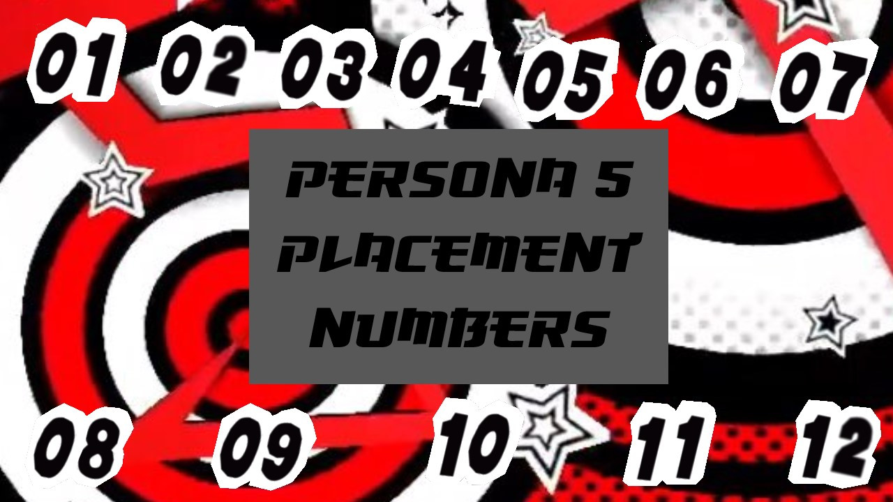 Persona 5 Placement Numbers Mod for Mario Kart 8 Deluxe | MK8D Mods