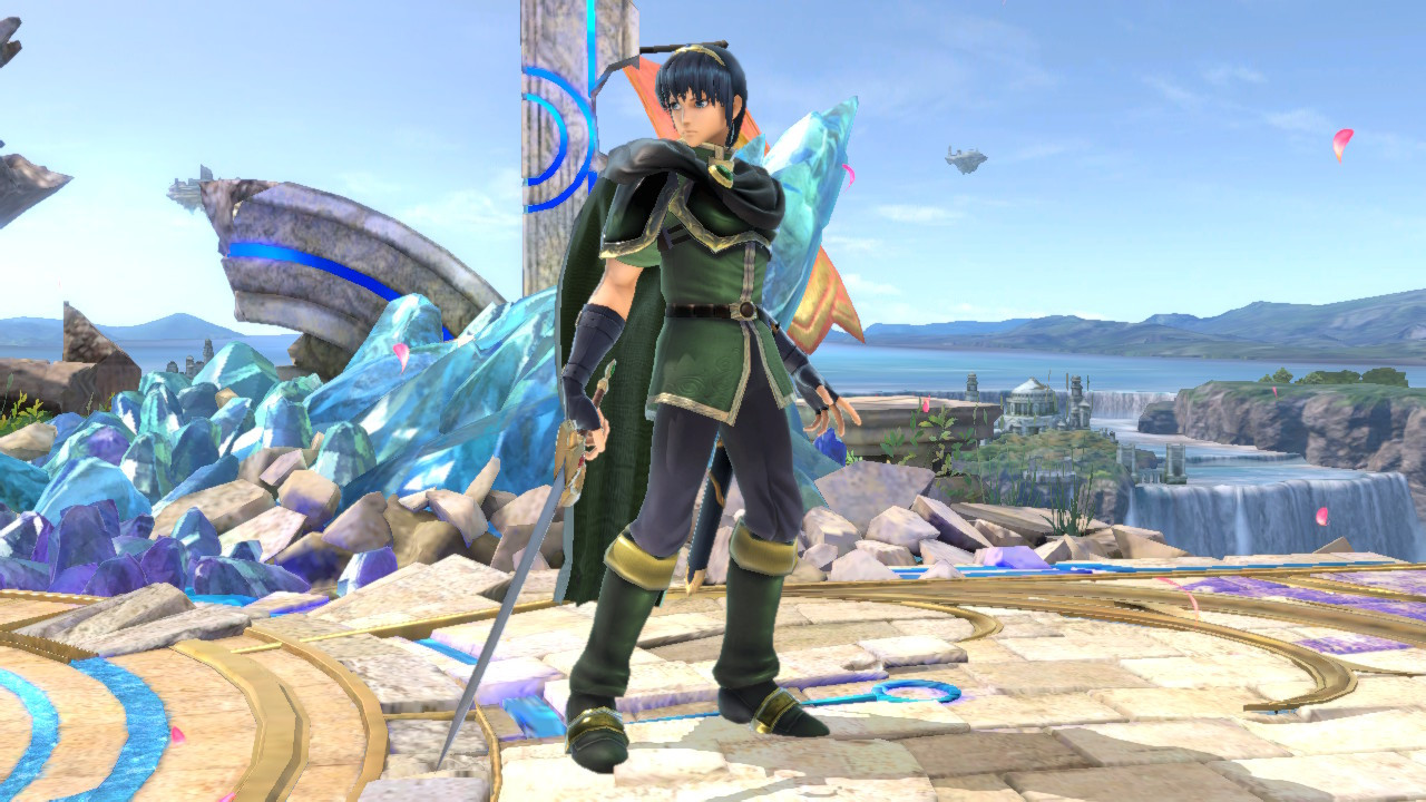 Brawl Marth - Green Alt [Super Smash Bros. Ultimate] [Mods]