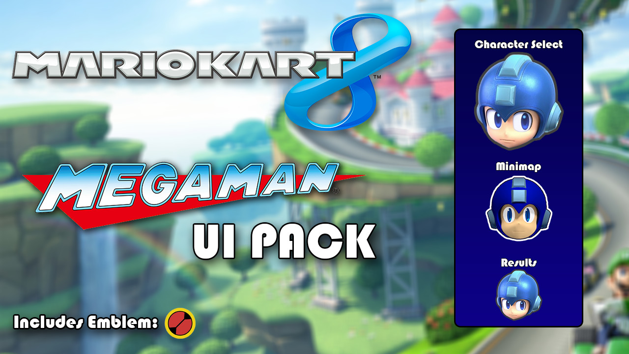 Mega Man UI + Emblem Mod for Mario Kart 8 | MK8 Mods