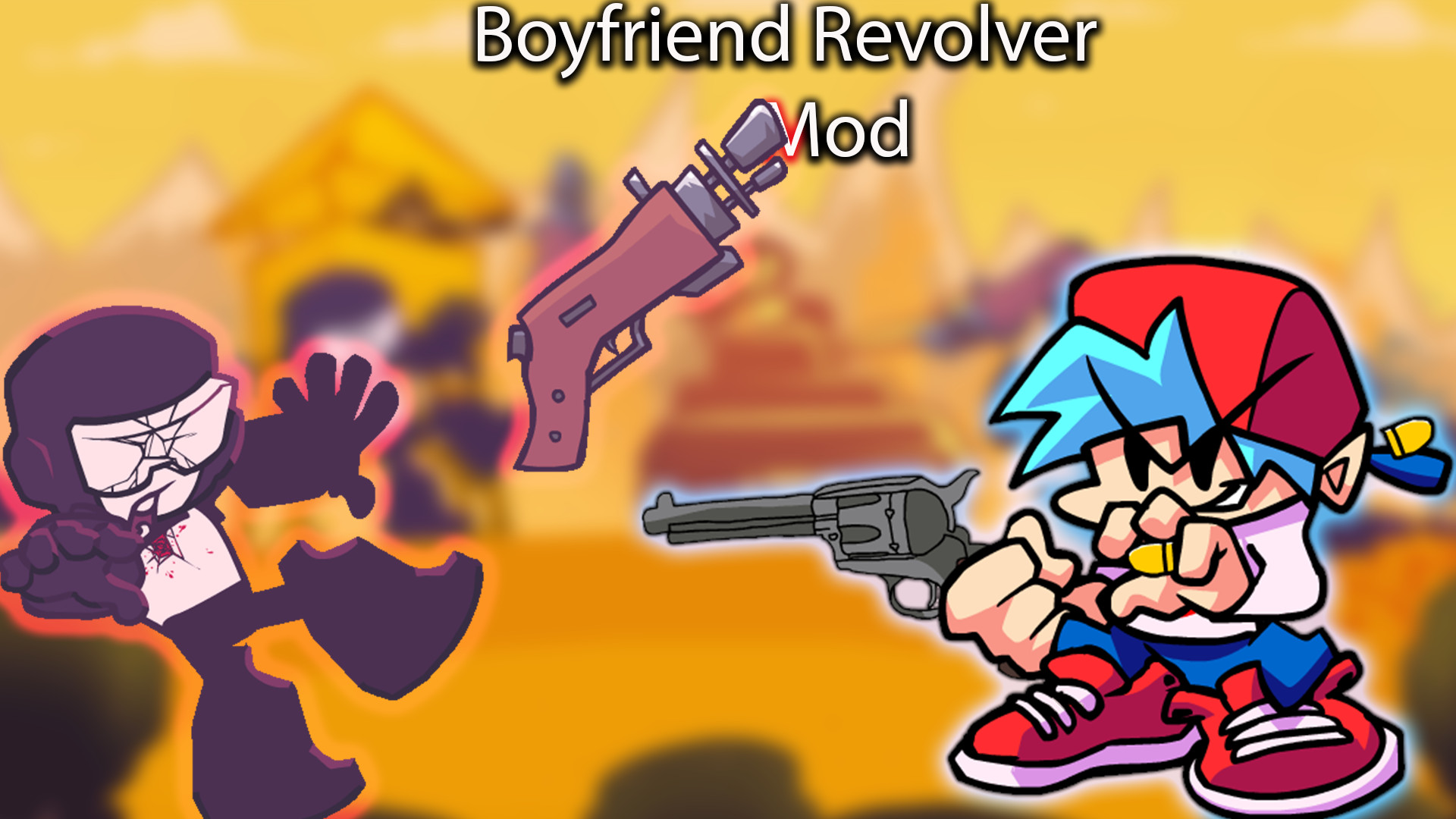 Boyfriend Revolver Mod (V1.2 Update) [Friday Night Funkin'] [Mods]
