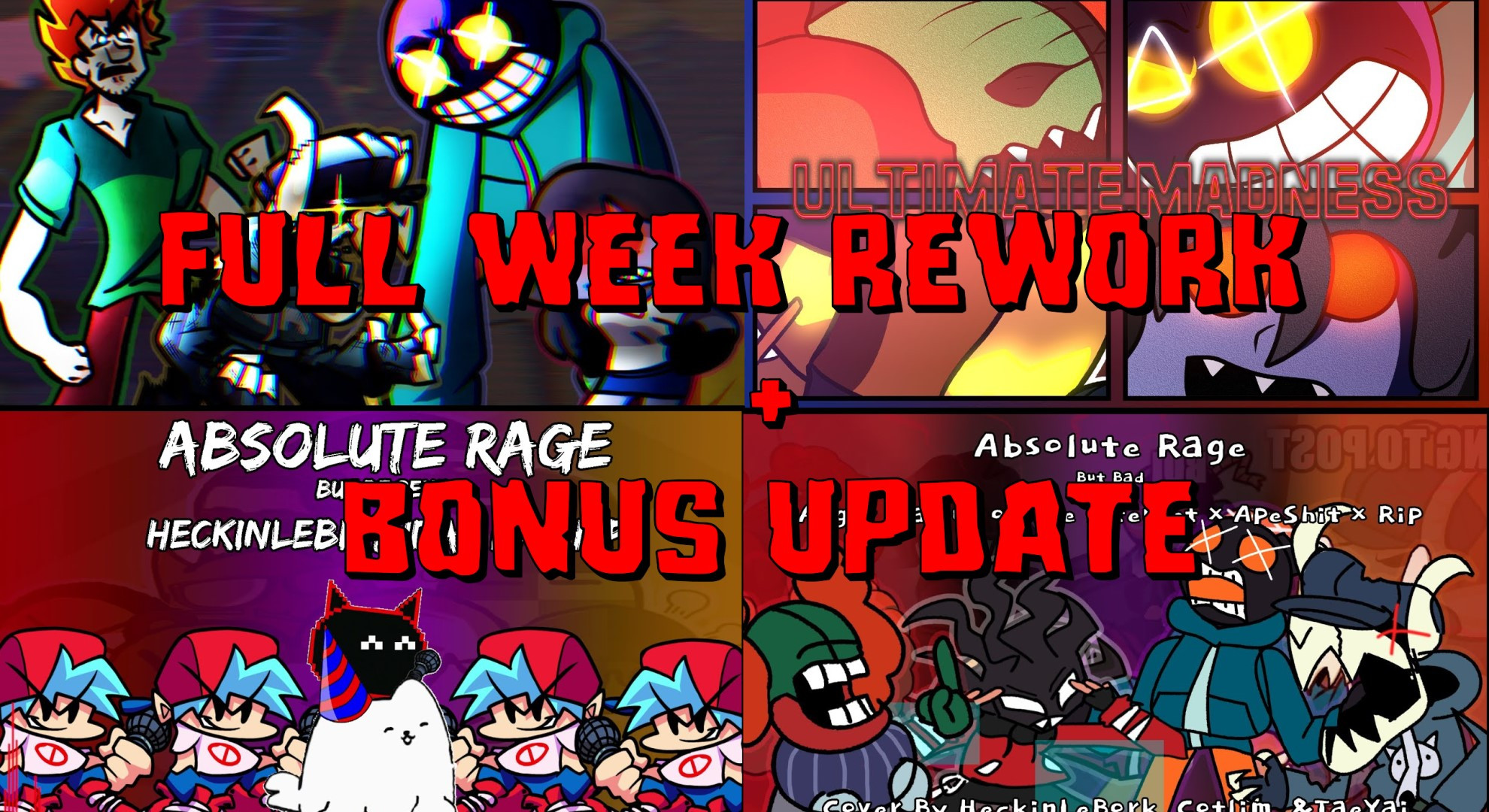 Ultimate Rage FULL WEEK! 2.6 SmolFix Mod for Friday Night Funkin' | FNF ...