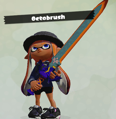 MK8 Master Sword over Octobrush Mod for Splatoon | Splatoon Mods