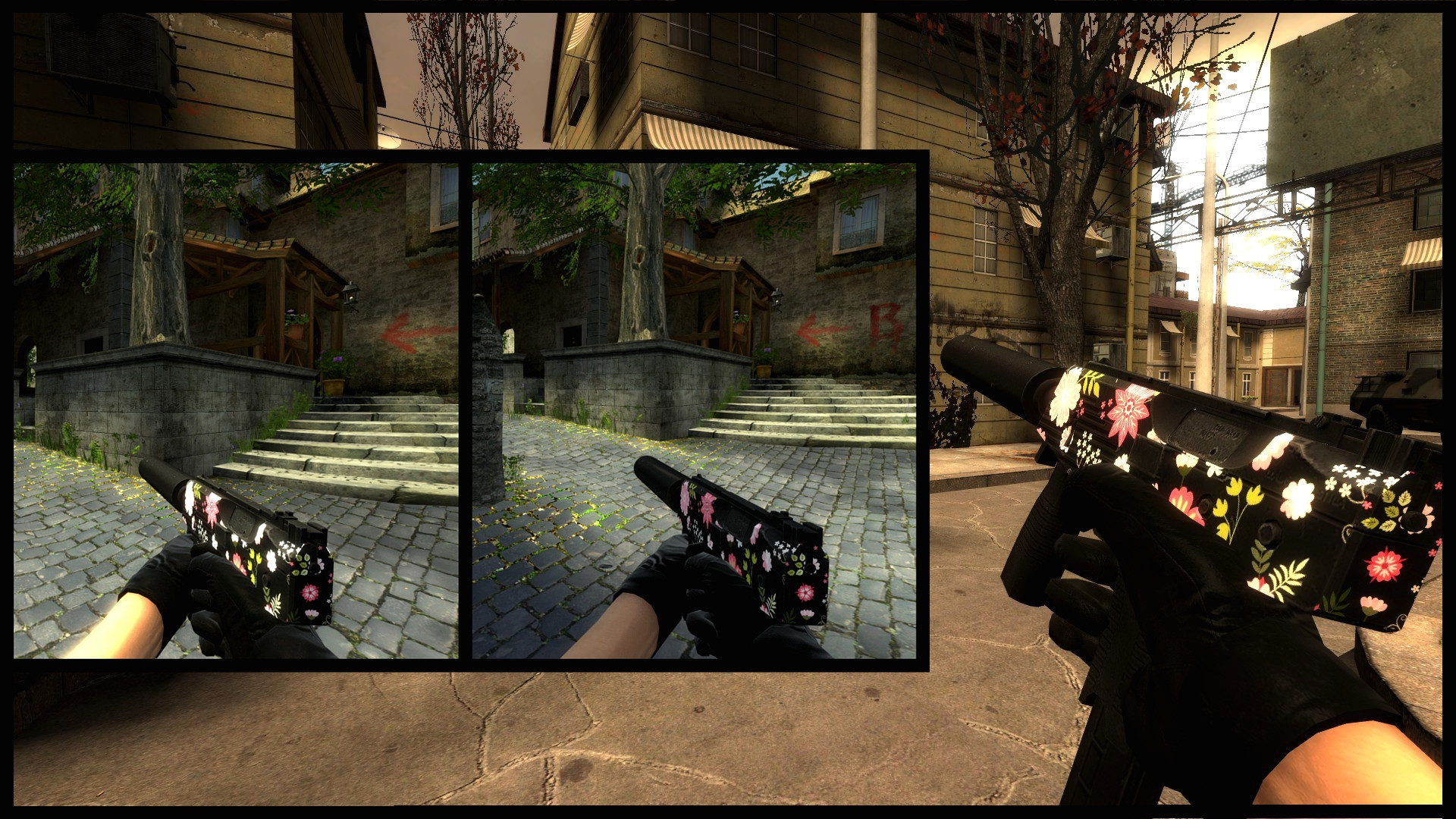 TMP Floral Reskin Mod for Counter-Strike: Source | CS:S Mods
