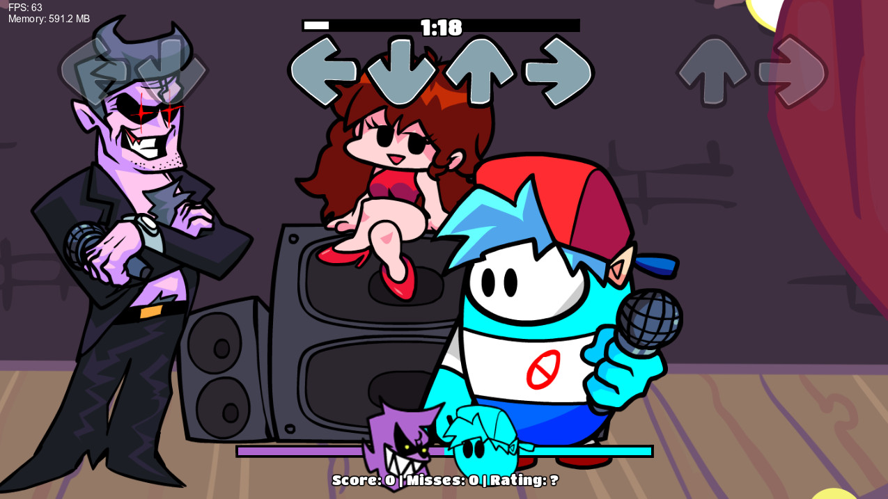 Fall boyfriend over BF!!! (bf fall guy) Mod for Friday Night Funkin ...