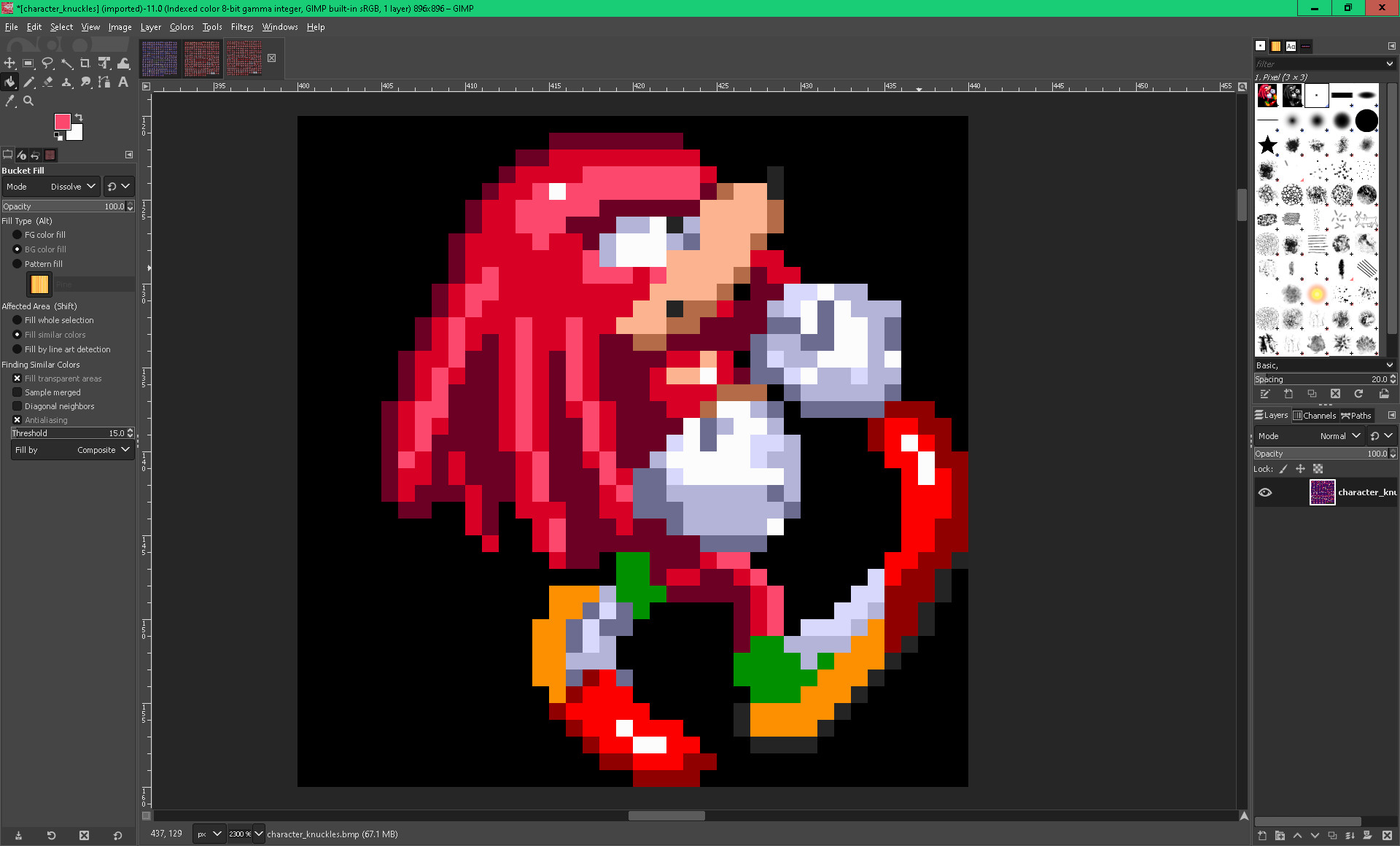 Knuckles Sprite Fixes Mod for Sonic 3 A.I.R. | S3AIR Mods