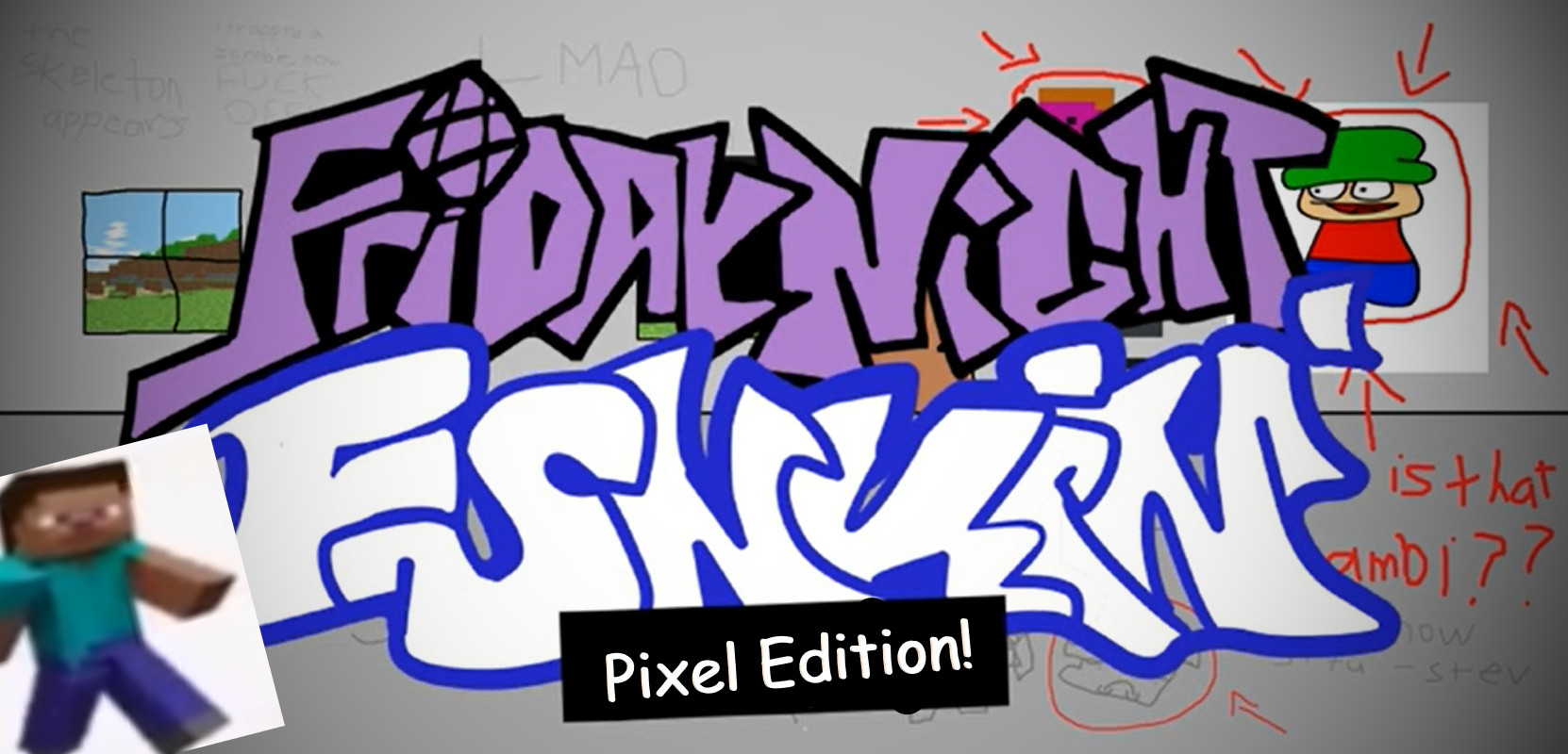 VS. Stev: Pixel Edition Mod for Friday Night Funkin' | FNF Mods