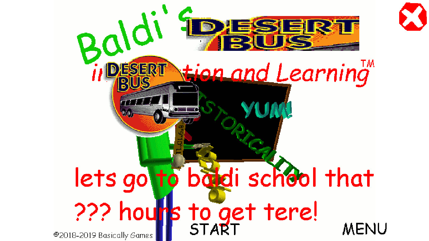 Baldi's DESERT BUS!!! [Baldi's Basics] [Mods]
