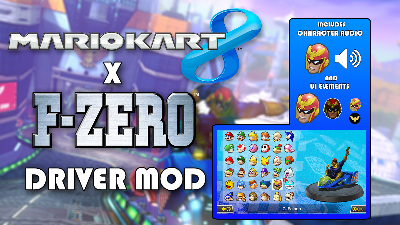 Captain Falcon Mod for Mario Kart 8 | MK8 Mods