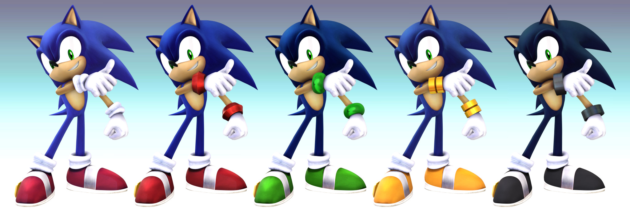 Brawl Sonic Pose Cosmetic Pack Mod for Super Smash Bros. Brawl | Brawl Mods