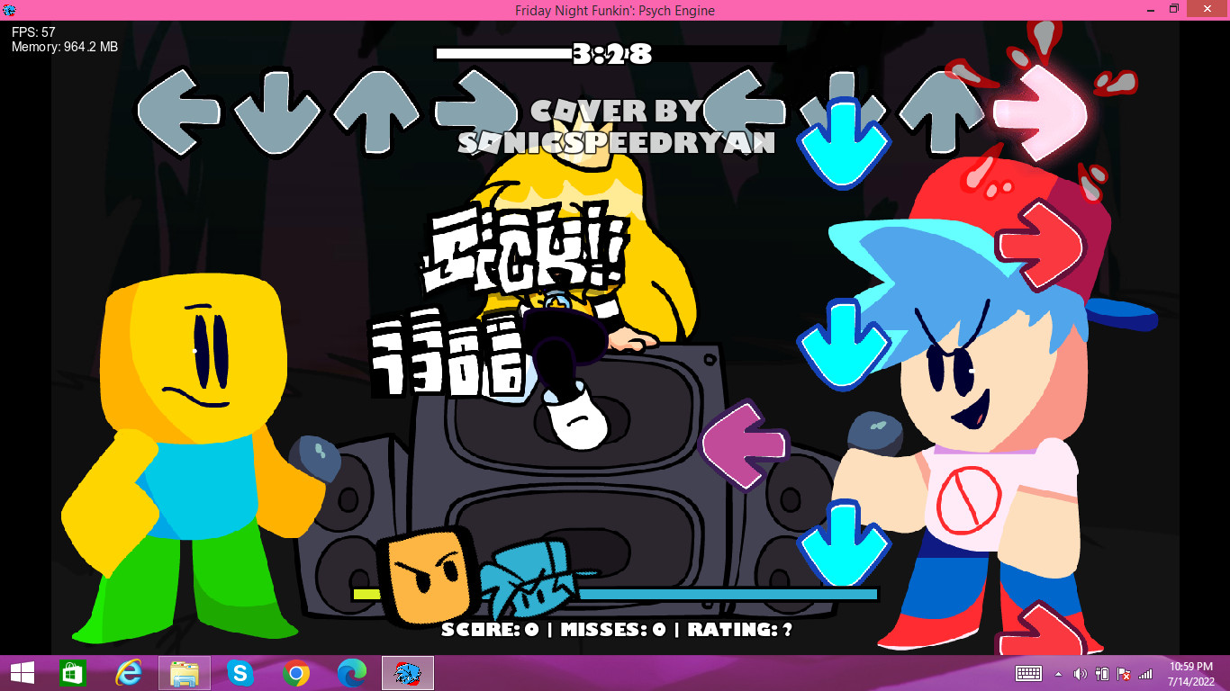 OOF Trouble [Roblox Triple Trouble Cover] Mod for Friday Night Funkin ...