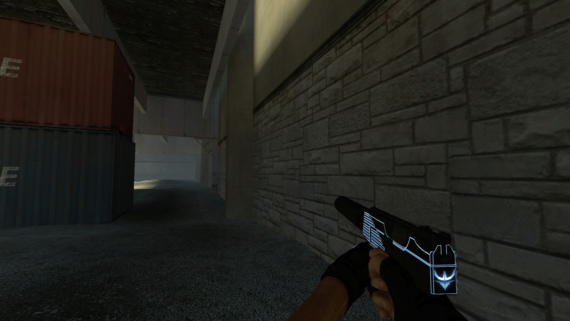 Glowing Blue TMP Mod for Counter-Strike: Source | CS:S Mods