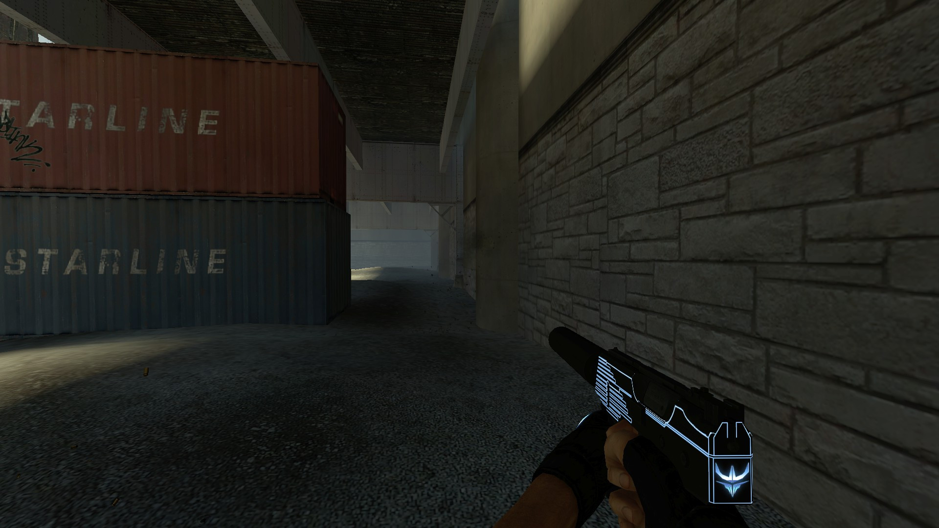Glowing Blue TMP Mod for Counter-Strike: Source | CS:S Mods