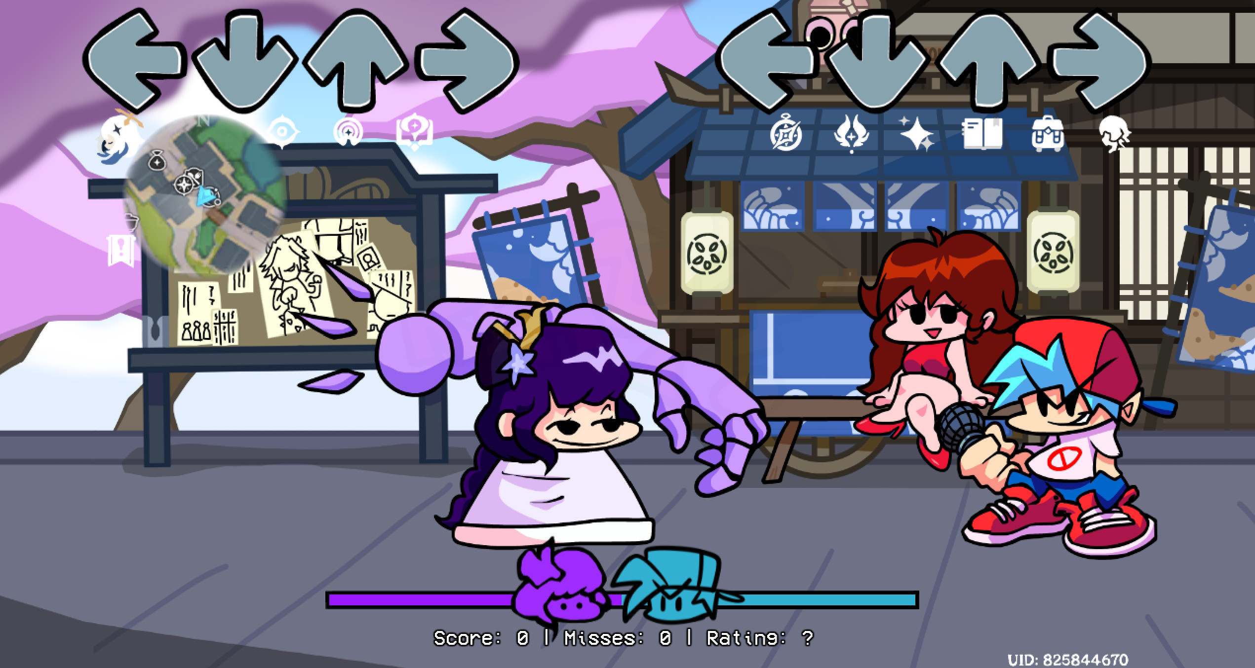 Friday Night Funkin: Vs. Raiden Shogun in Blanket Mod for Friday Night ...