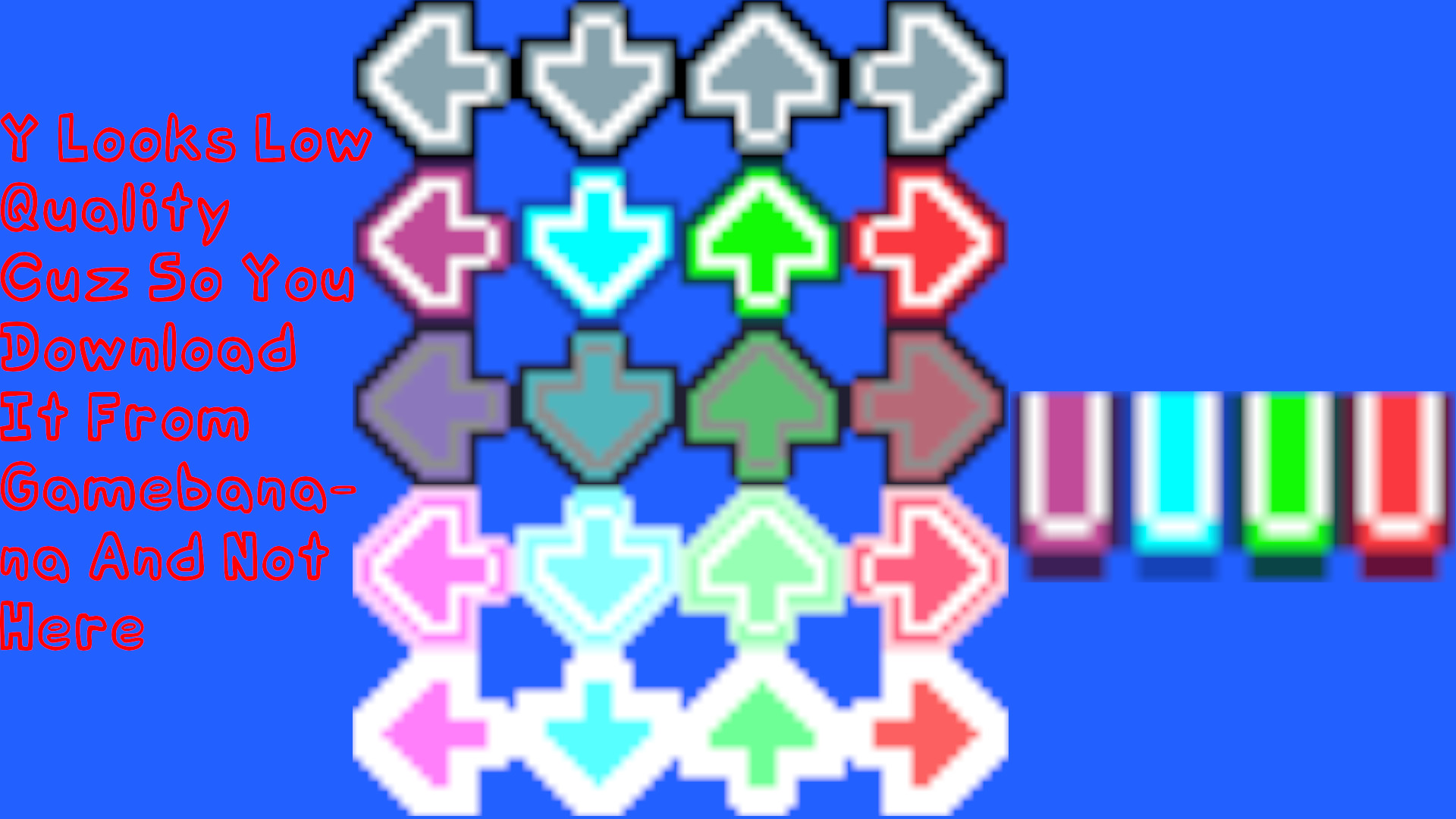 FNF Reskin Pixel Notes [Friday Night Funkin'] [Mods]