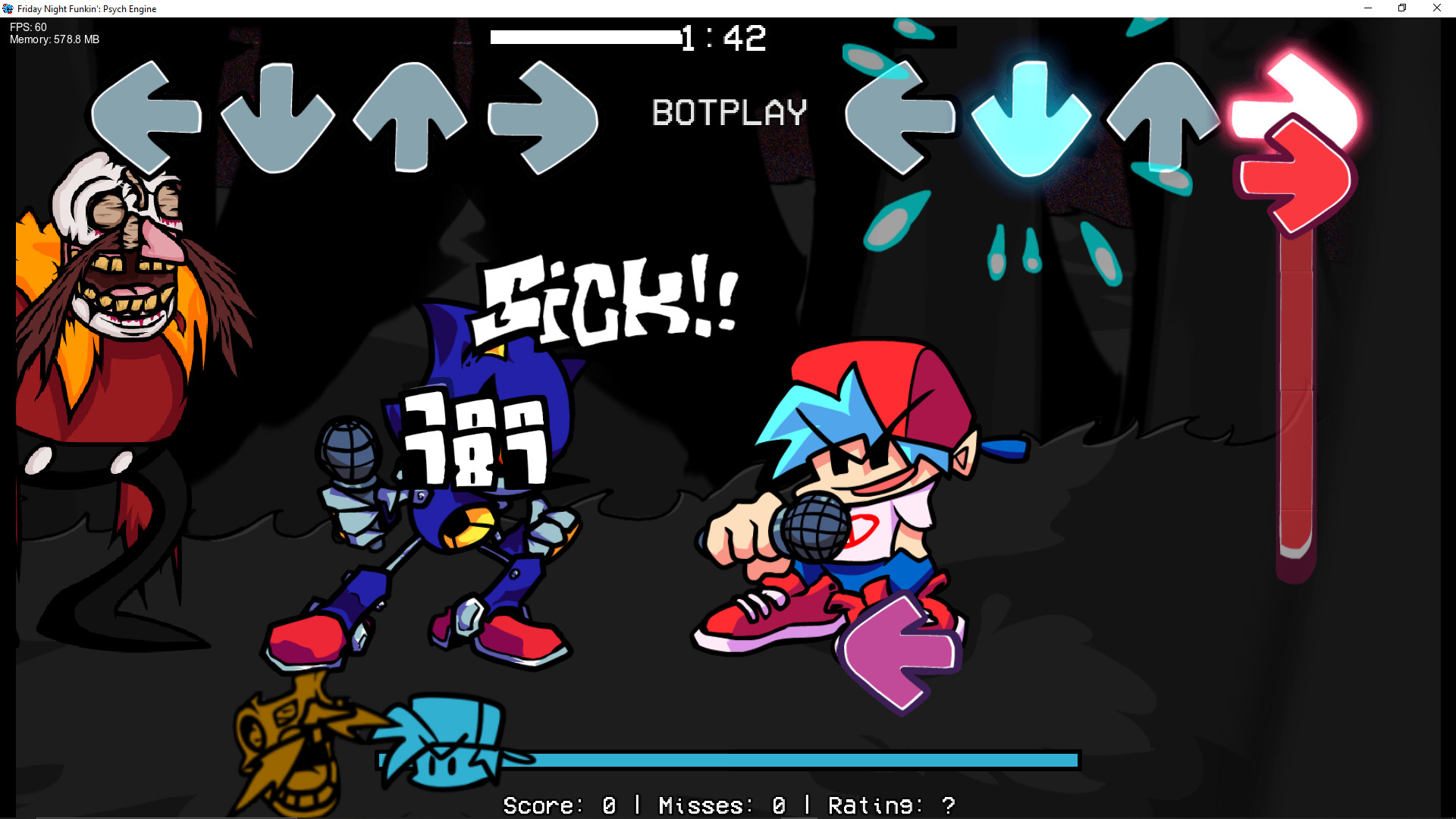 Burning (Sonic.EXE 2.5 Unused Song) Charted [Friday Night Funkin'] [Mods]