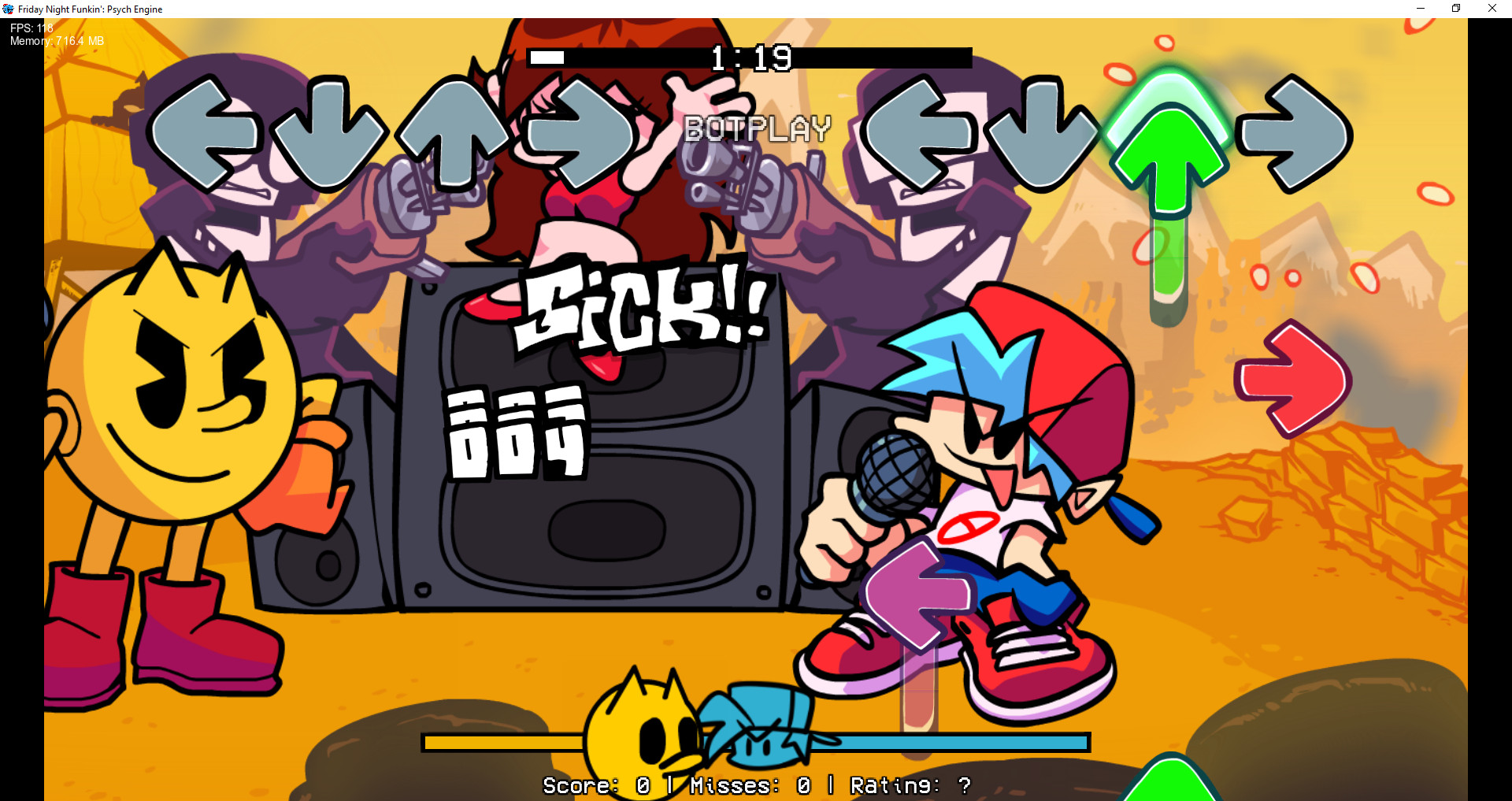 FNF Pacman sprites Mod for Friday Night Funkin' | FNF Mods