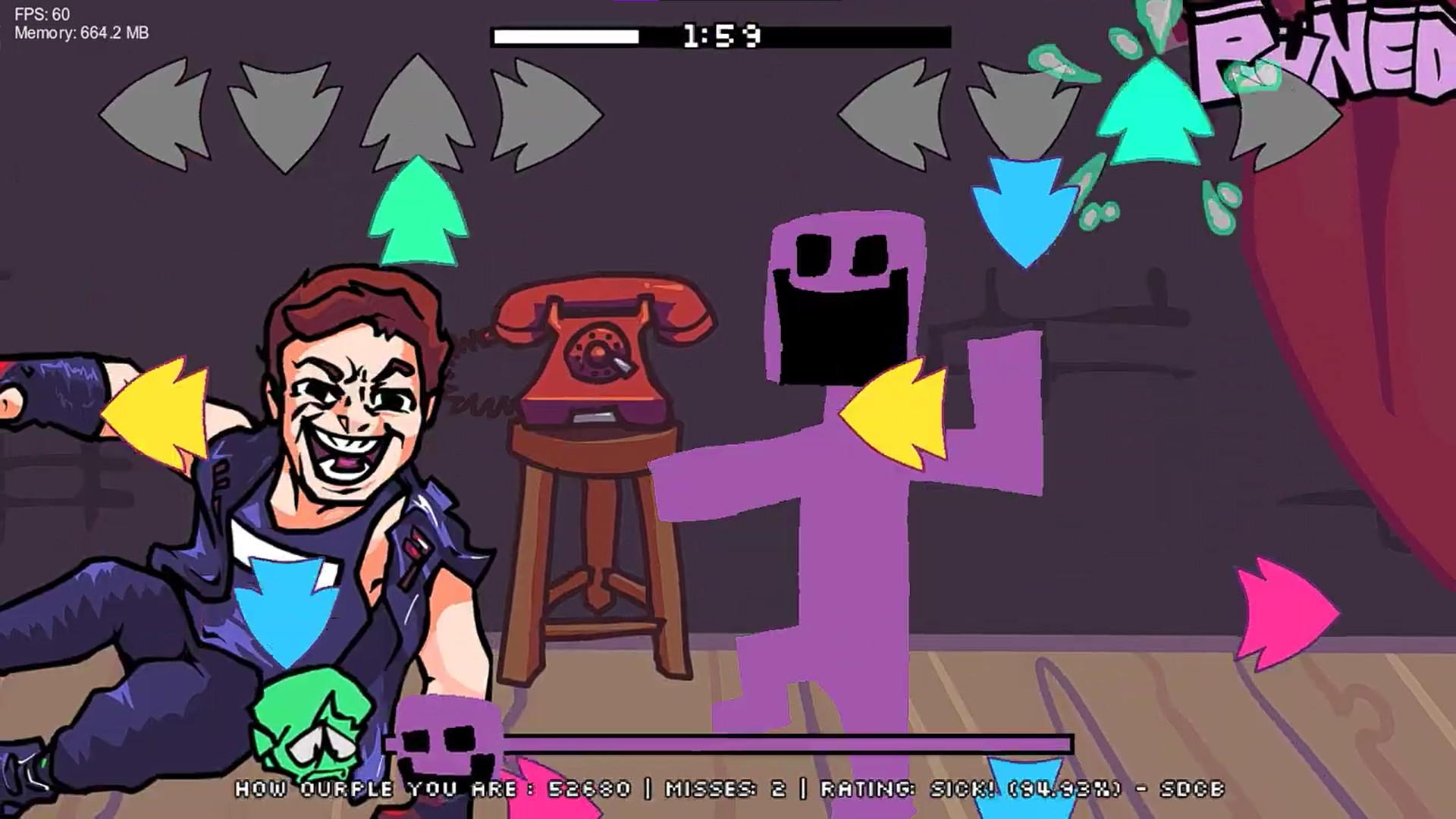 "High Quality"/Clean Ourple Notes (Psych Engine) Mod for Friday Night ...