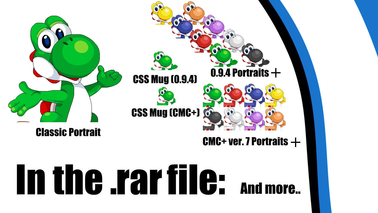 Yoshi's Sprite Colors GFX Mod for Super Smash Bros. Crusade | SSBC Mods