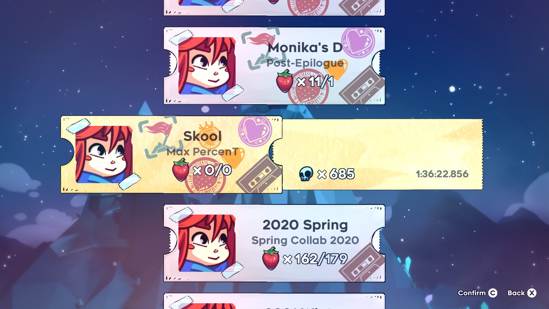 Golden Save Files Mod for Celeste | Celeste Mods