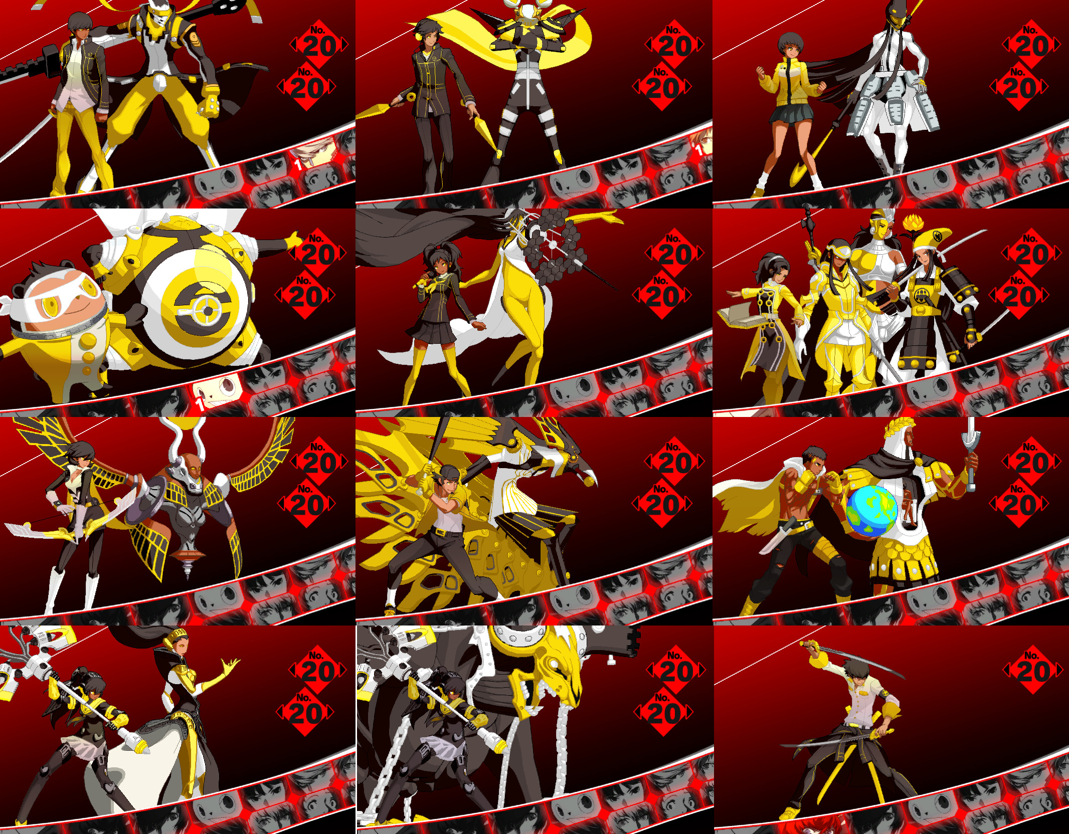 P4AU BLM Colors For Everyone Over Color 20 Mod for Persona 4 Arena ...