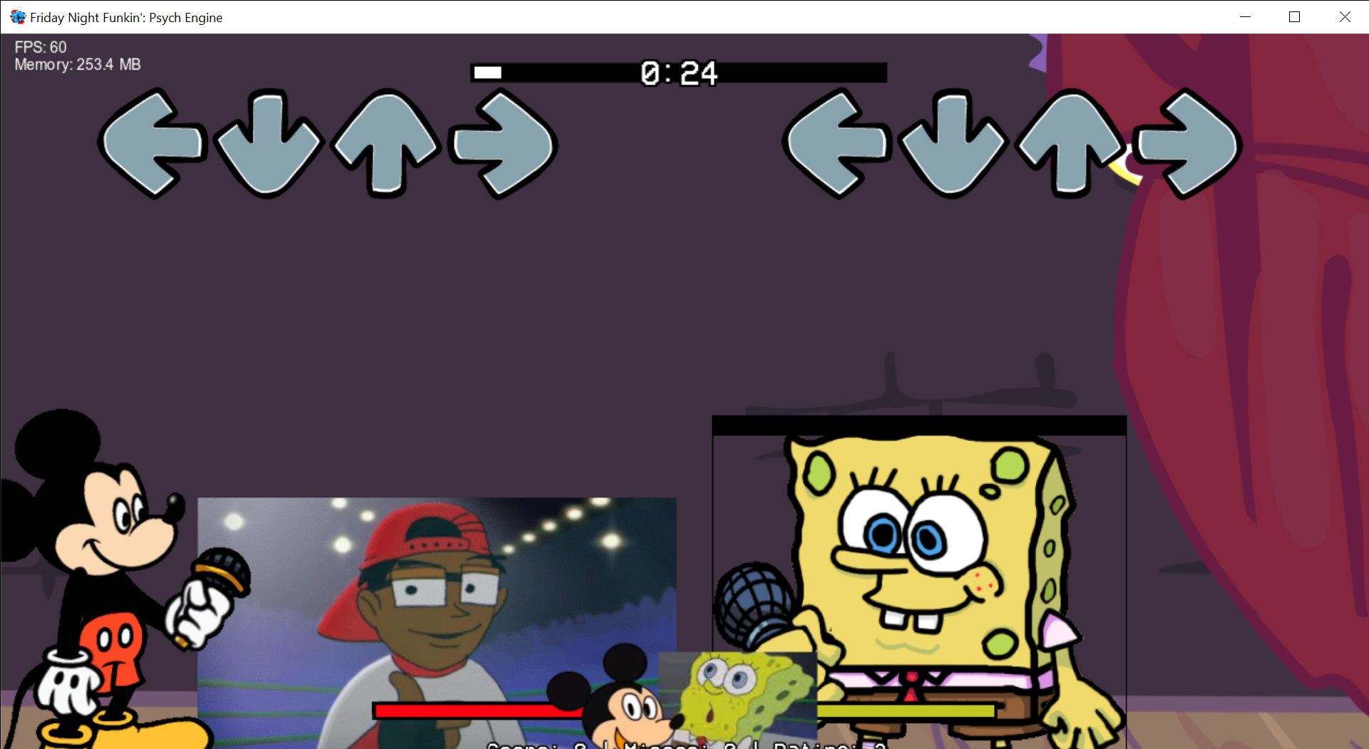 MID EFFORT BEATBOX MICKEY VS SPONGEBOB [Friday Night Funkin'] [Mods]