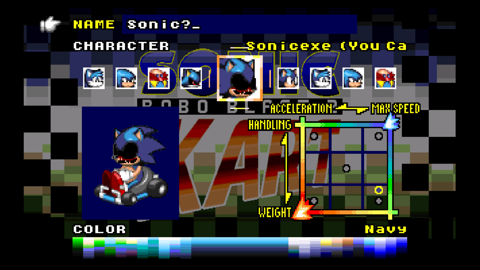 Sonic.exe (You Can't Run) Mod for Sonic Robo Blast 2 Kart | SRB2K Mods