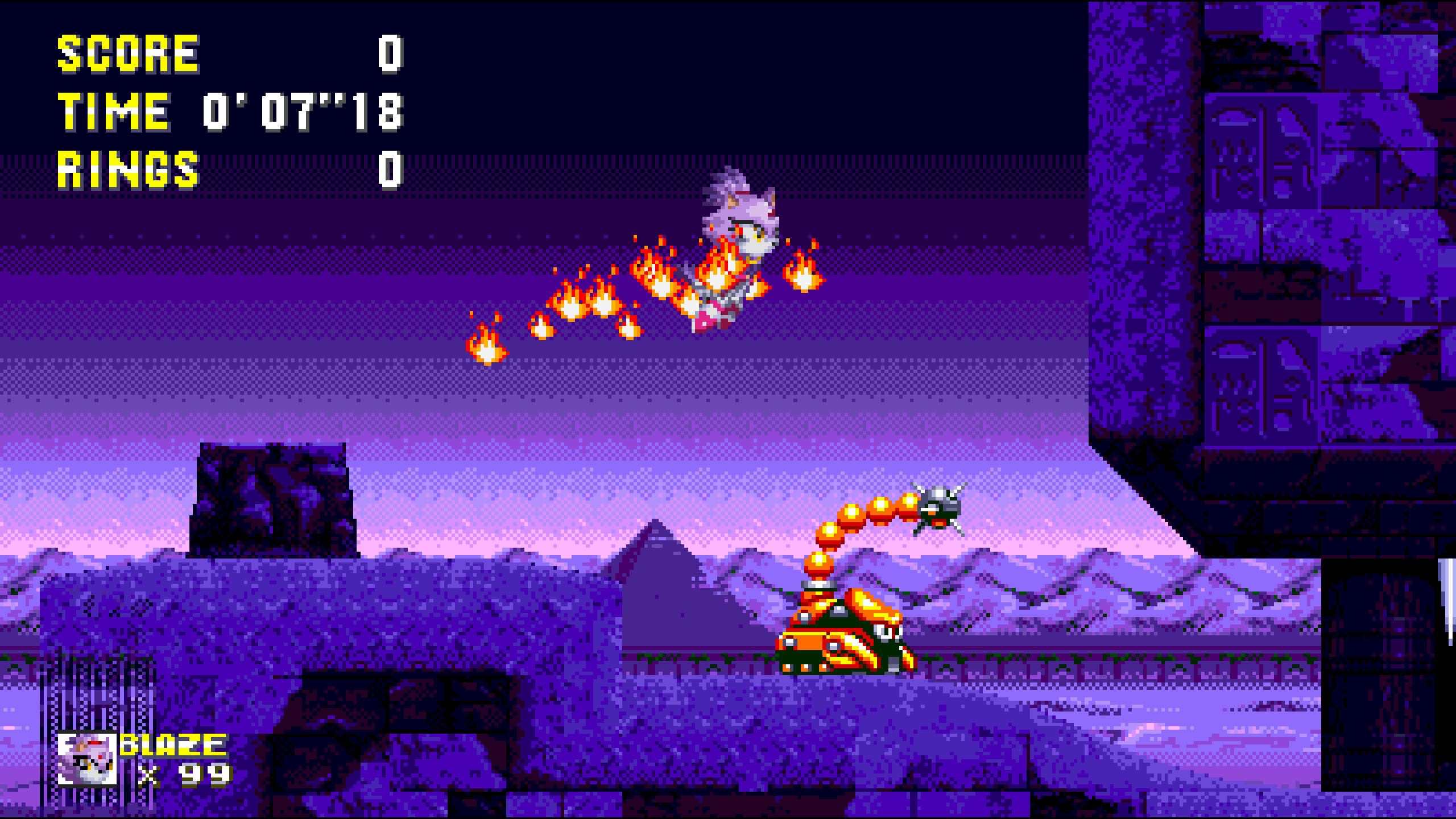 Night-time Sandopolis Zone Act 1 Mod for Sonic 3 A.I.R. | S3AIR Mods