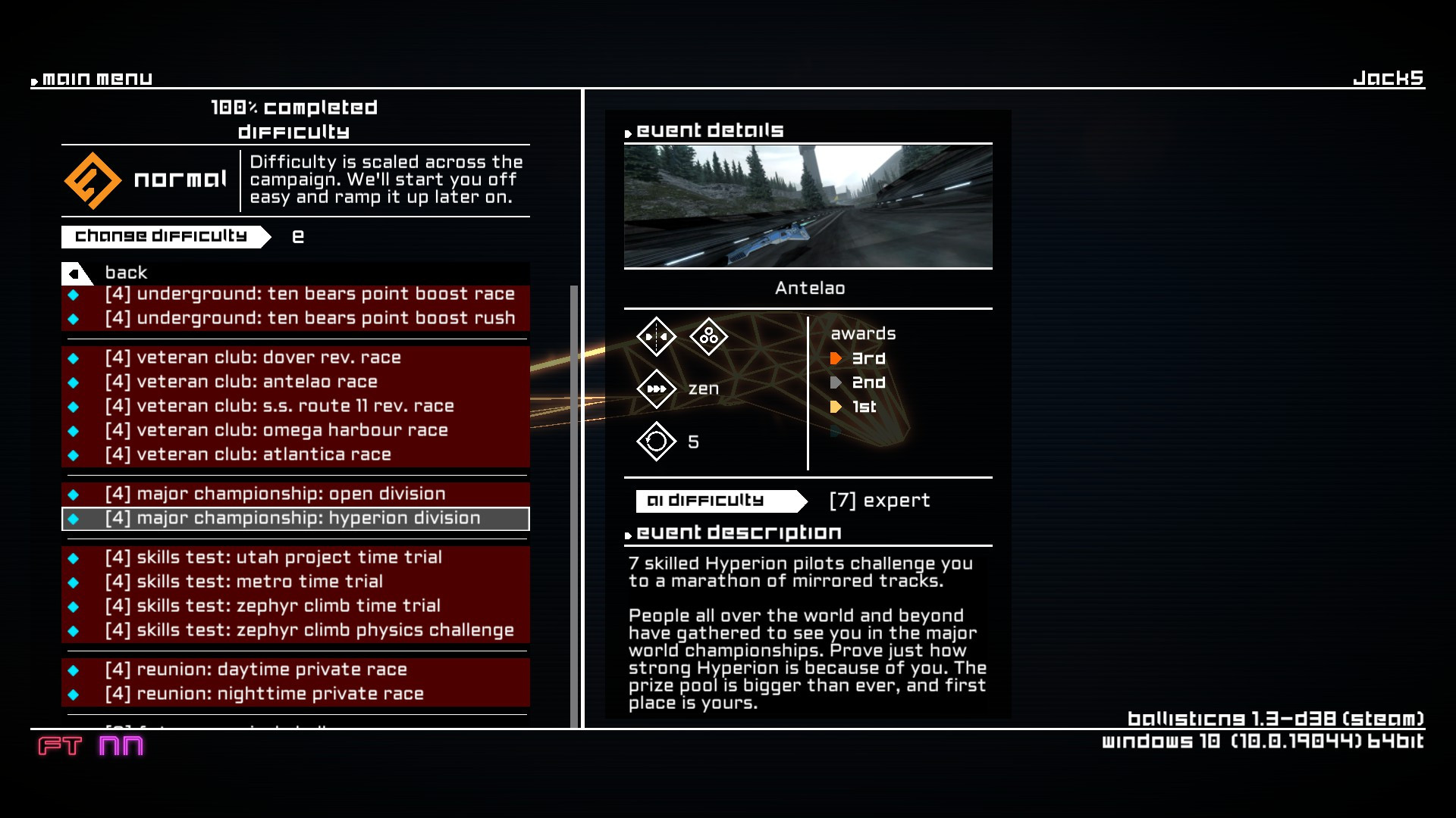 Hyperion Evolution campaign Mod for BallisticNG | BnG Mods