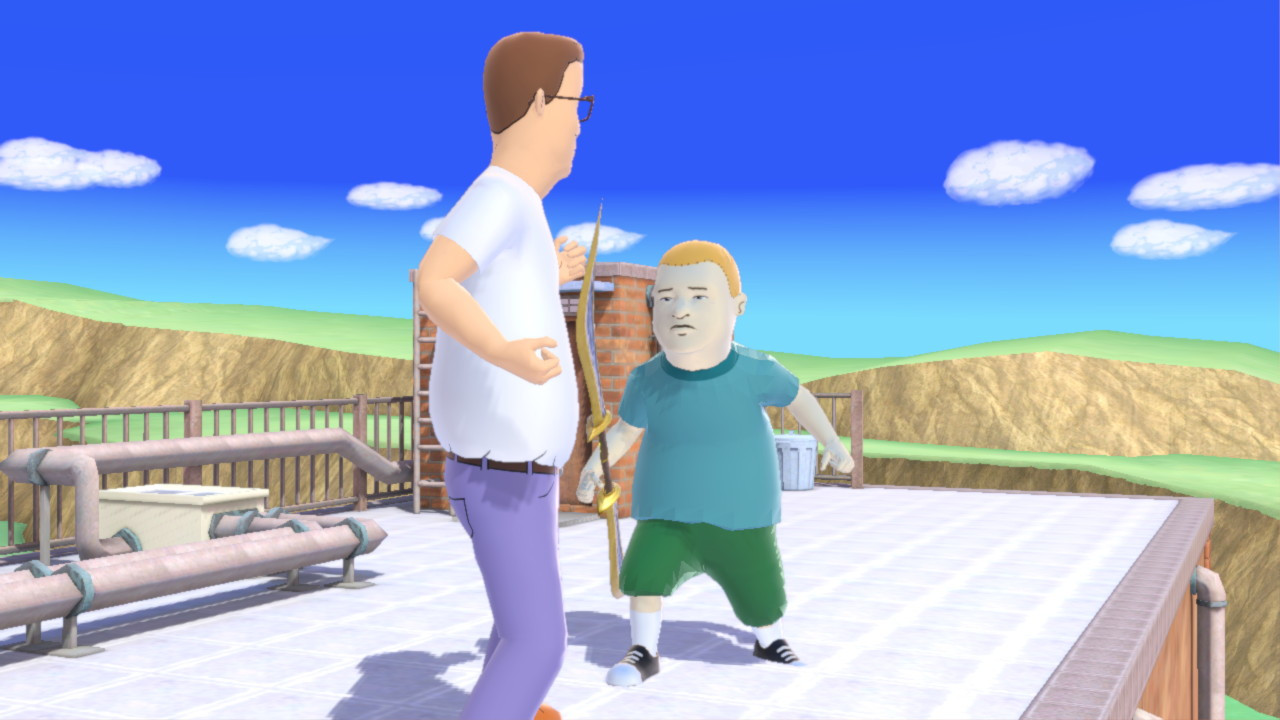 Bobby Hill over Pit Mod for Super Smash Bros. Ultimate | SSBU Mods
