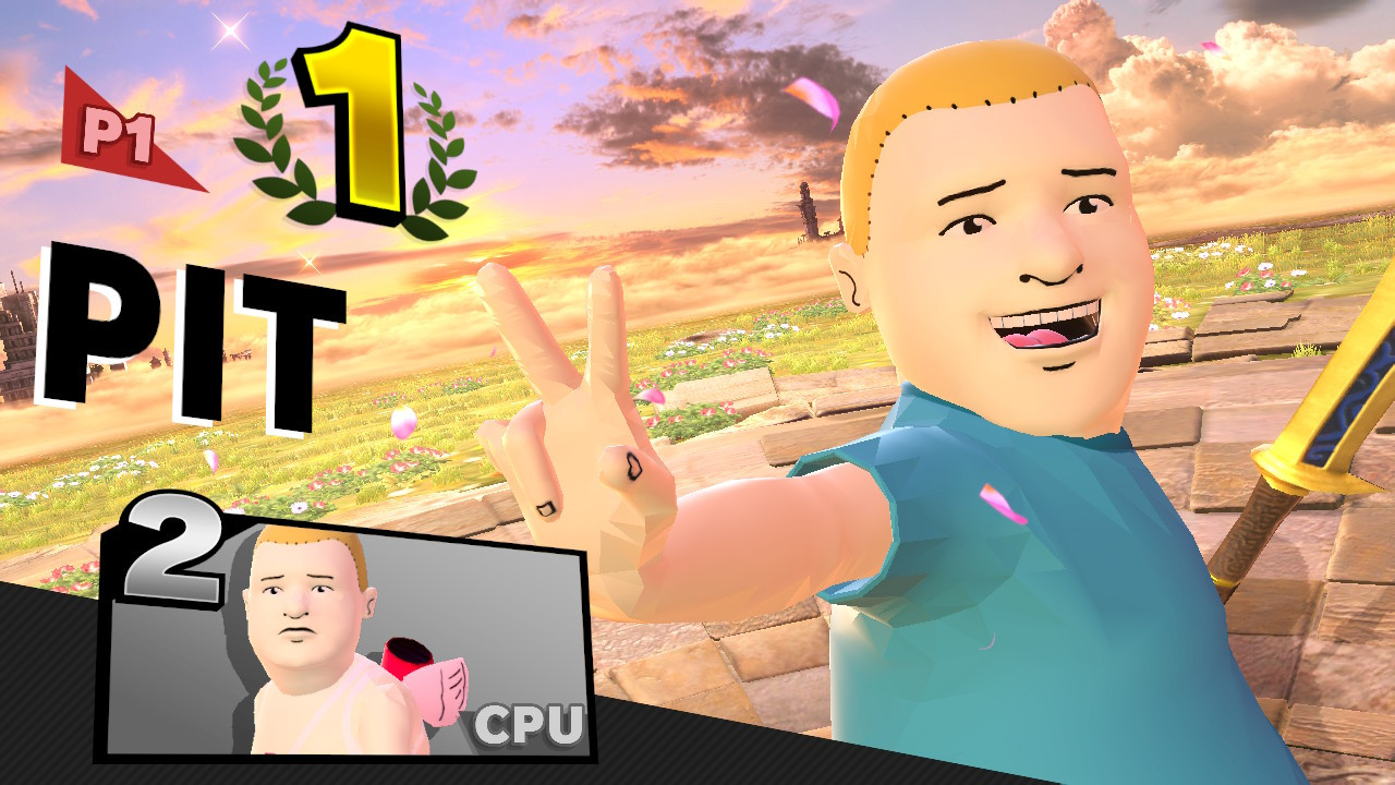 Bobby Hill over Pit Mod for Super Smash Bros. Ultimate | SSBU Mods