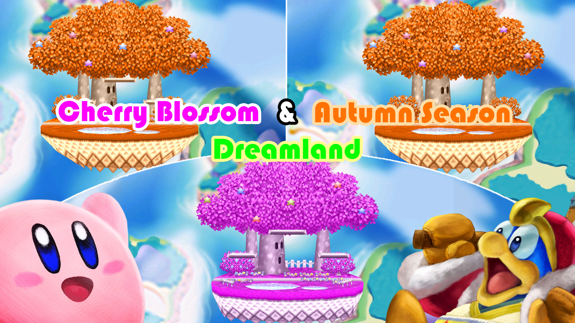 Cherry Blossom & Autumn Season Dreamland Mod for Super Smash Bros ...