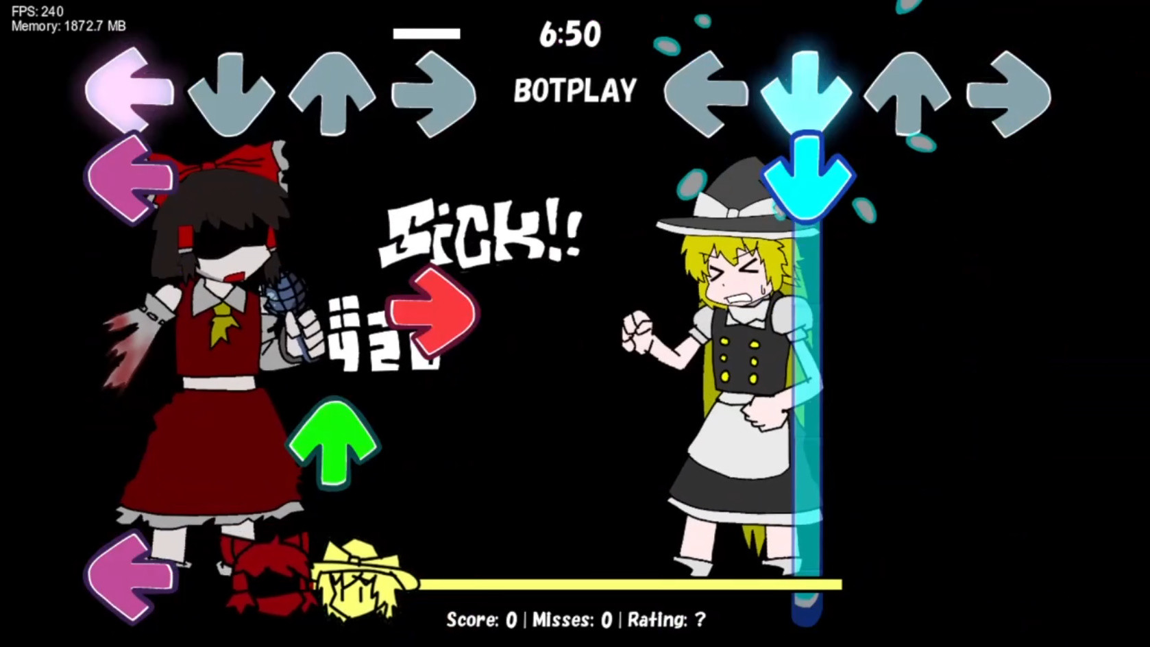 Gensou Trouble [Triple Trouble Touhou Cover] Mod for Friday Night ...