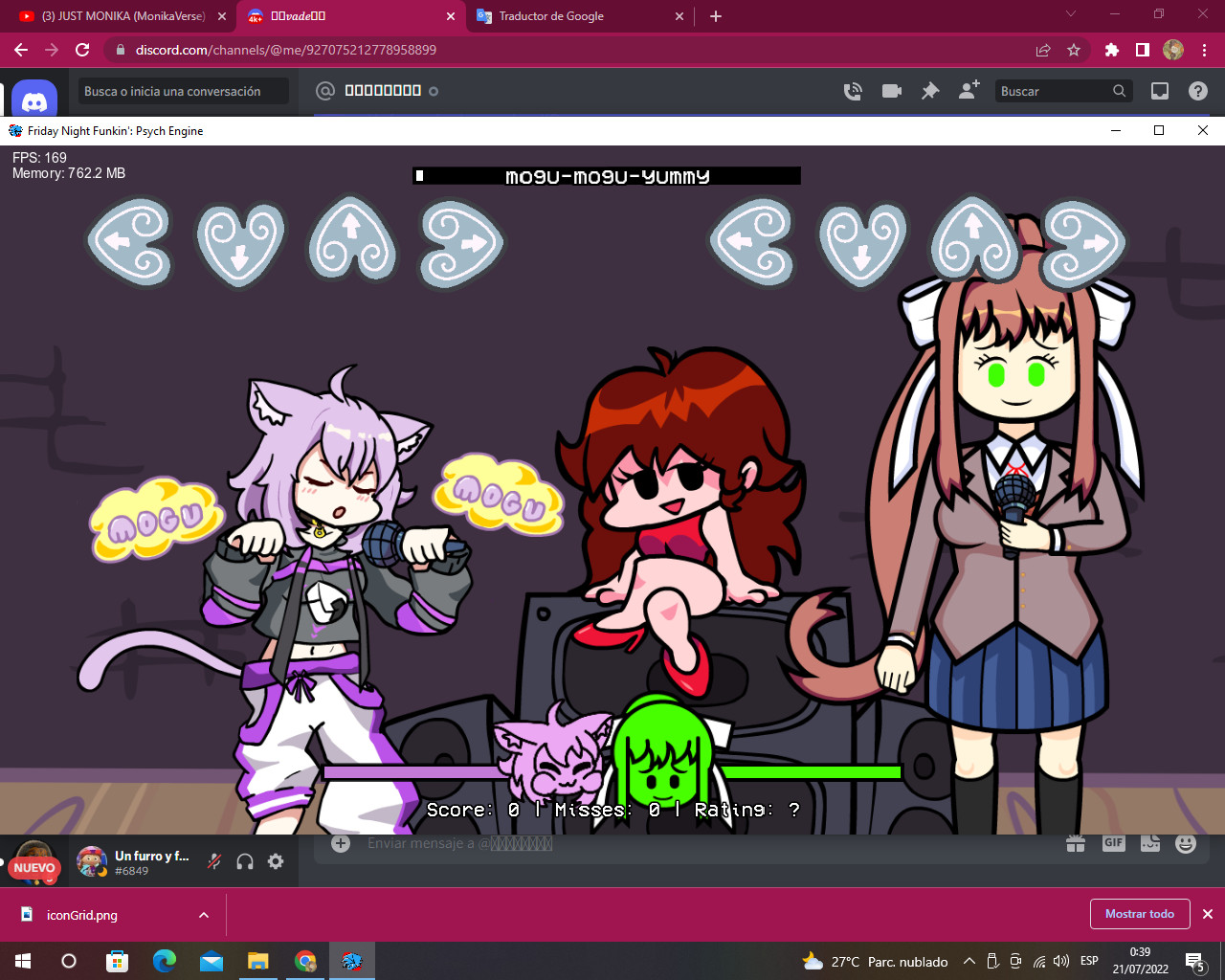 Playable Monika sad for pysch engine Mod for Friday Night Funkin' | FNF ...