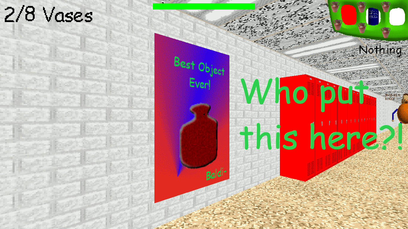 Baldi's New Vase! Mod for Baldi's Basics | Baldi Mods