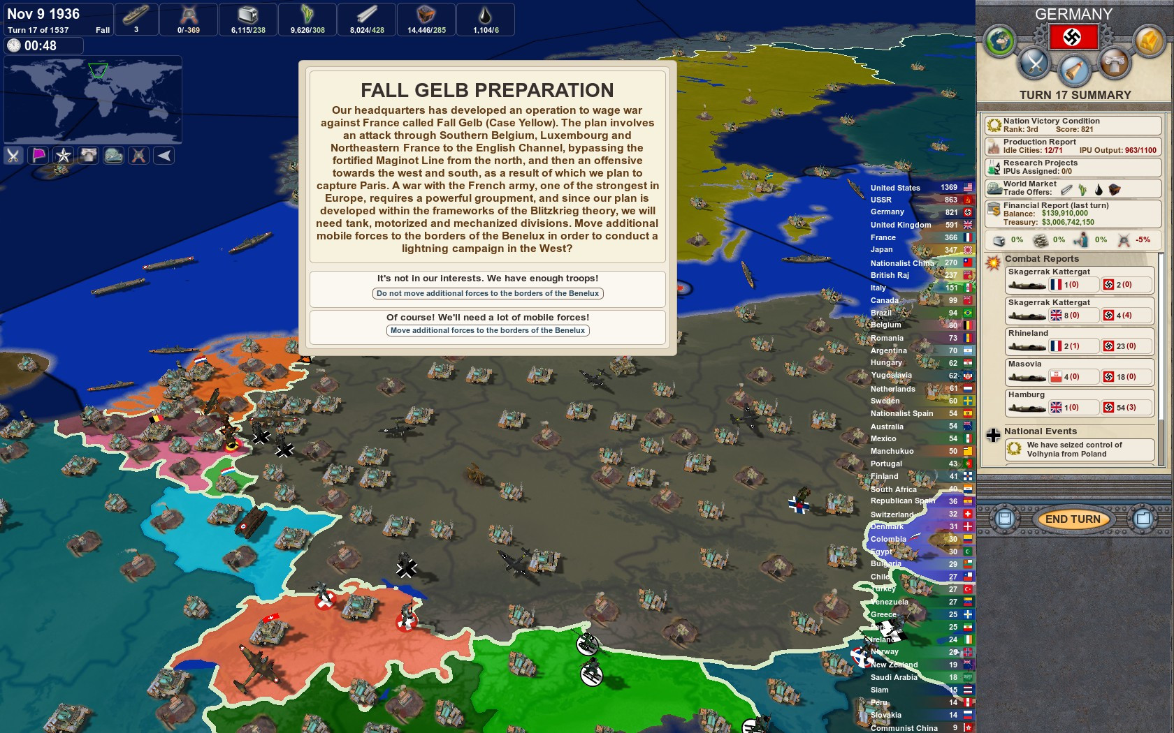 Darkest Hour:MH1 Improved [Making History: The Calm & The Storm] [Mods]