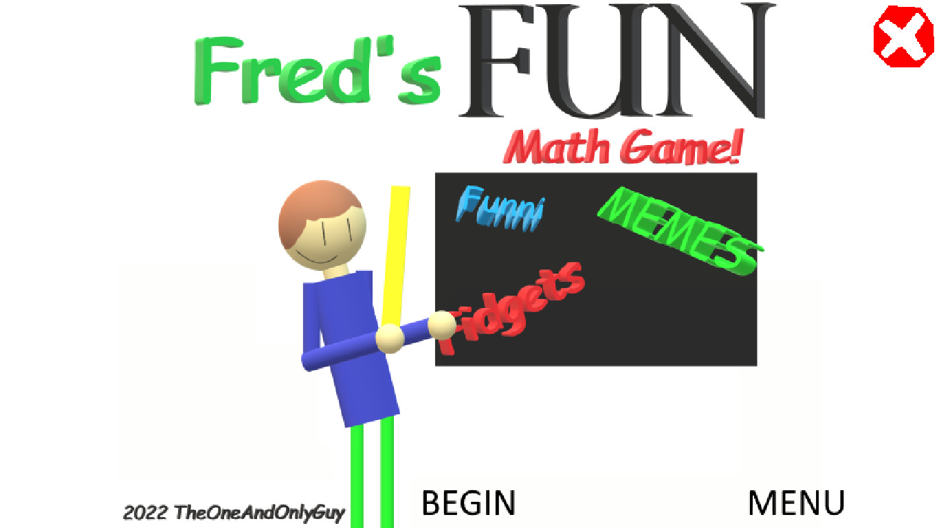 Fred's FUN Math Game Mod for Baldi's Basics | Baldi Mods