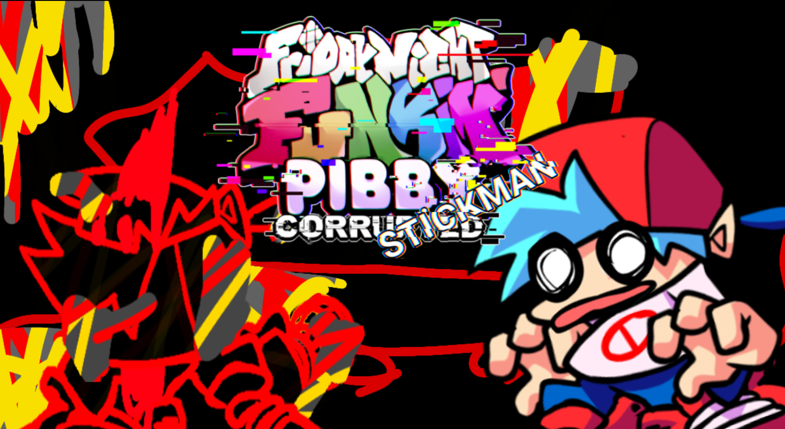 Fnf x Pibby VS. Red bf bob corrurped [Friday Night Funkin'] [Mods]