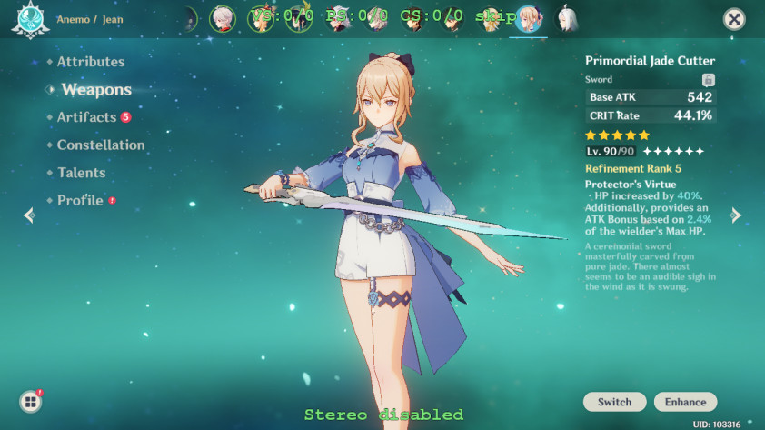 Fanny Aspirants from MLBB's sword over Jade Cutter Mod for Genshin ...