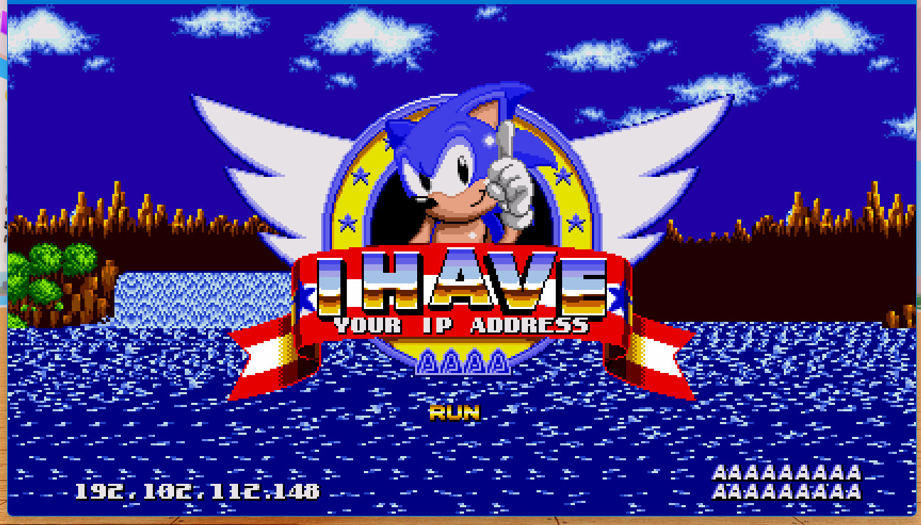 Sonic has your IP address. Mod for Sonic the Hedgehog Forever | S1F Mods