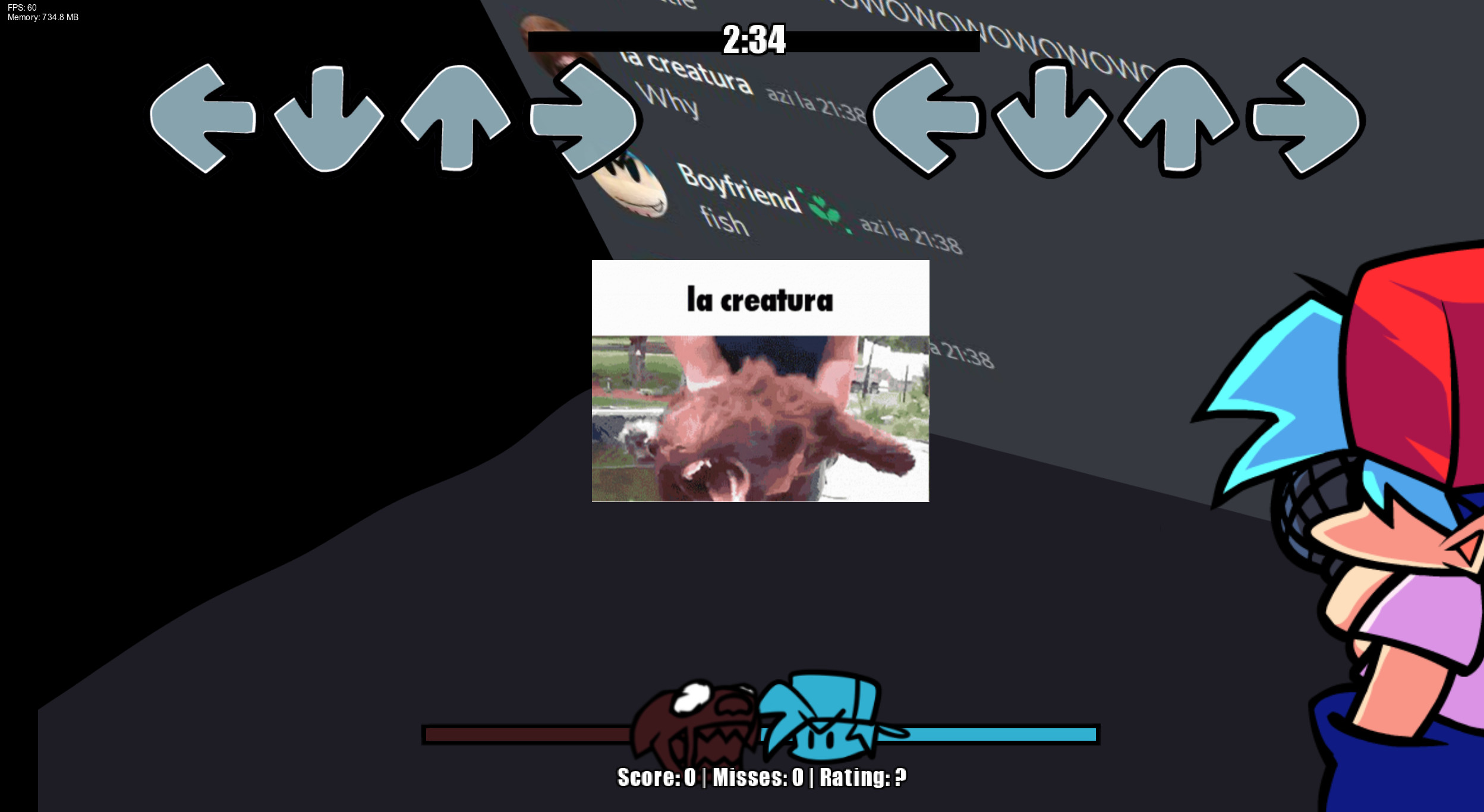 Funkin' With La Creatura V2.0 Mod for Friday Night Funkin' | FNF Mods