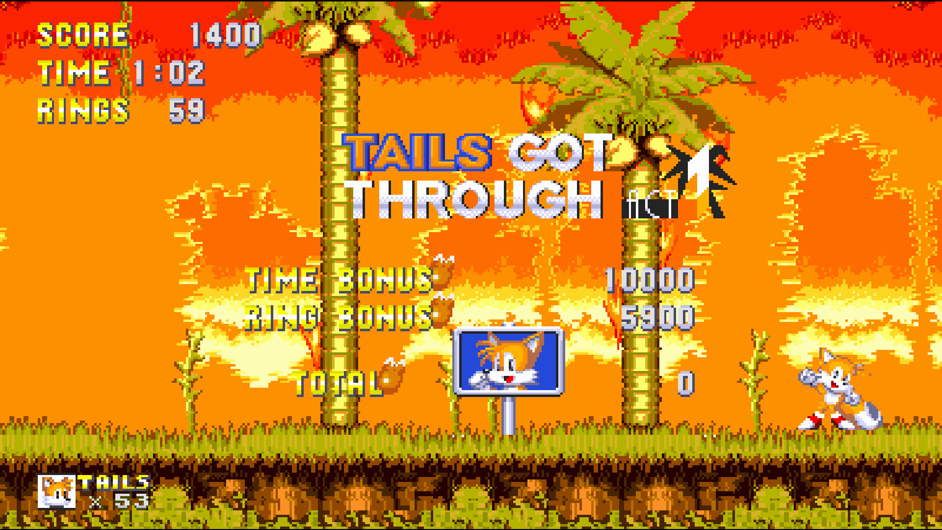 Better Tails Signpost (Sonic 3 AIR) Mod for Sonic 3 A.I.R. | S3AIR Mods