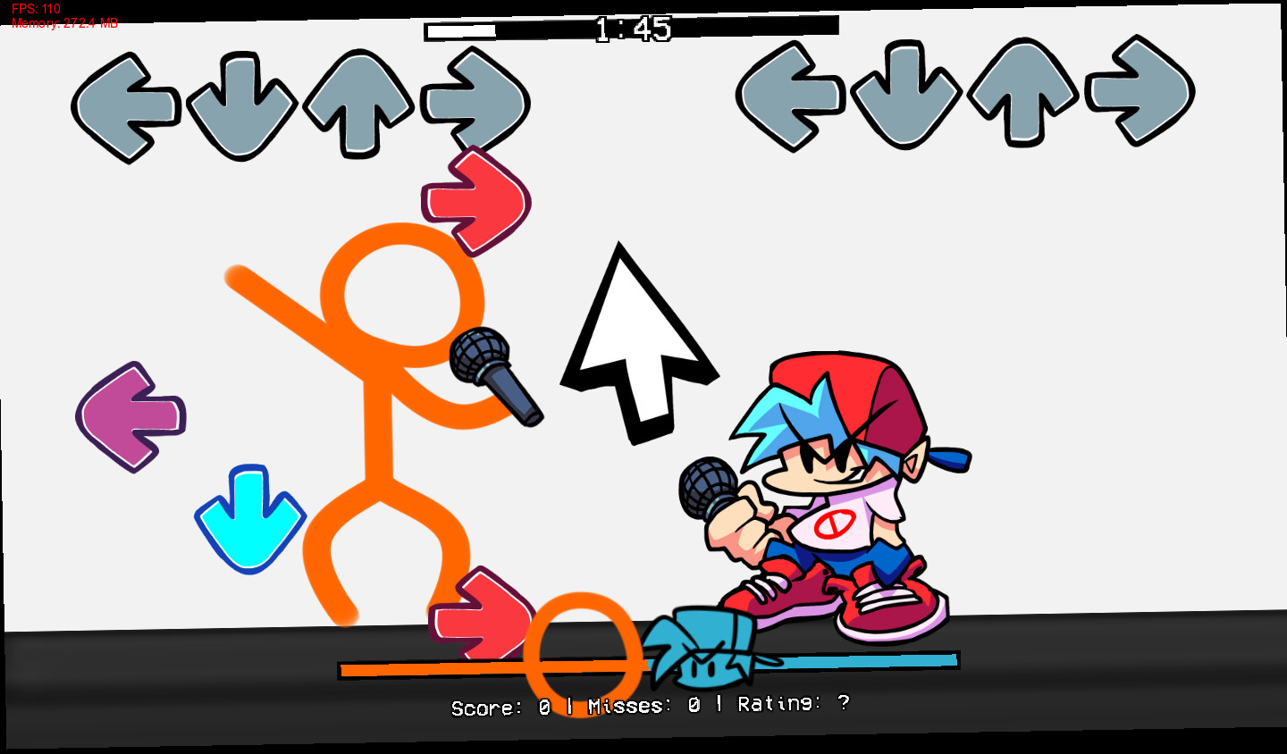 Vs Orange!! Mod for Friday Night Funkin' | FNF Mods