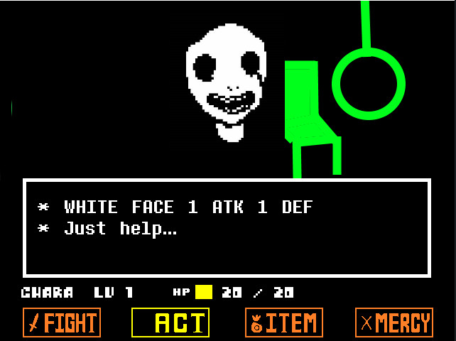 White face mod [Create Your Frisk (Unitale)] [Mods]
