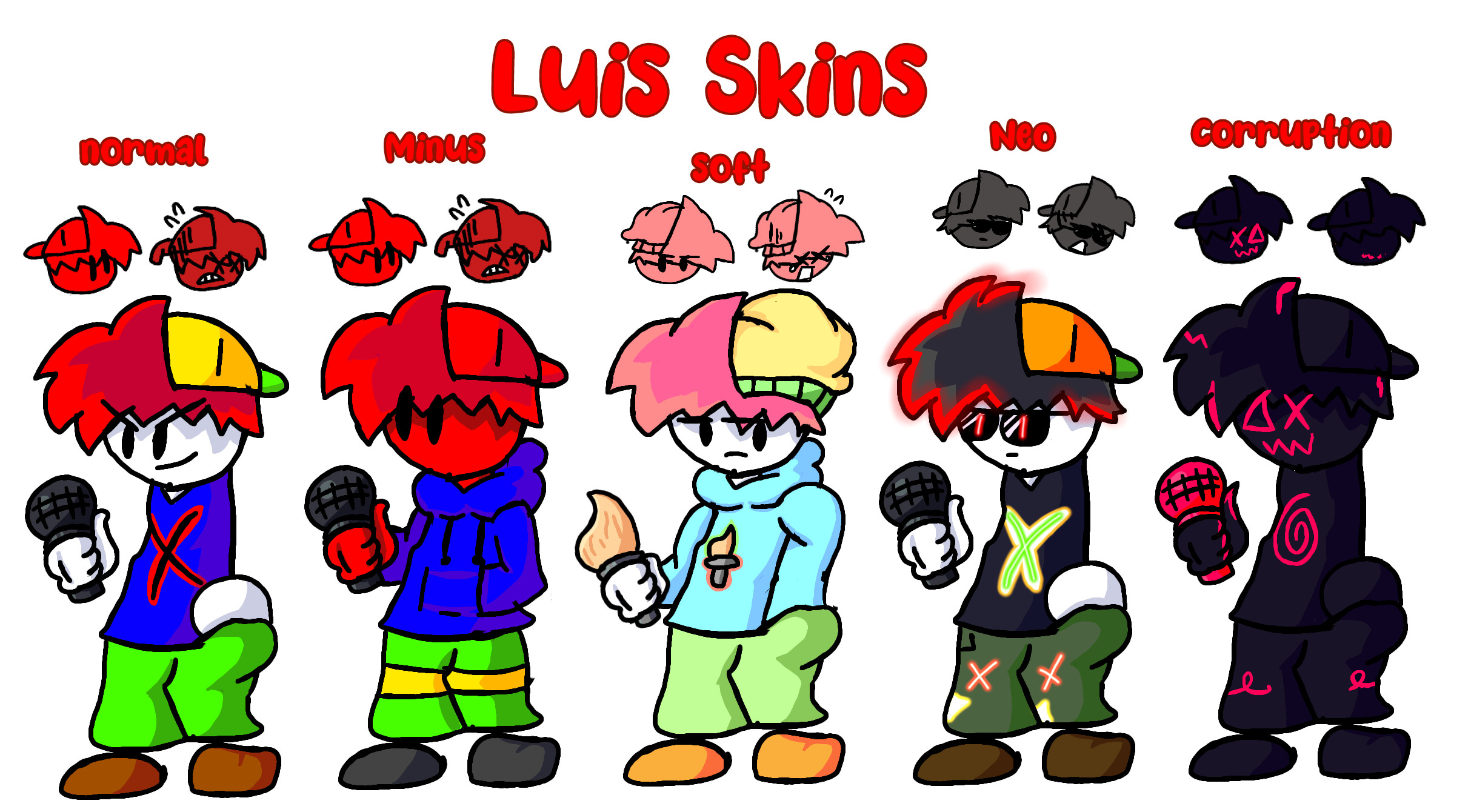 Luis playable 1.0V [Friday Night Funkin'] [Mods]