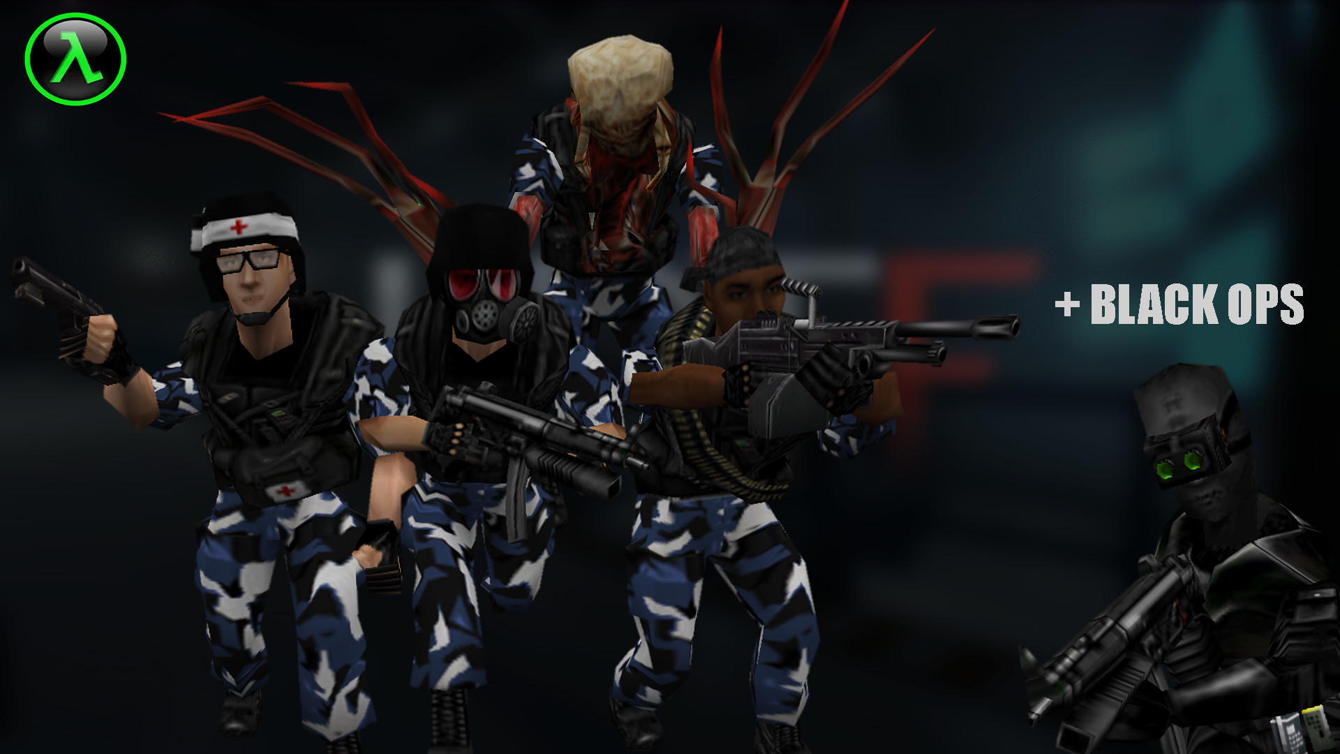 HDTF styled HECU grunts (+OP4 and BS) Mod for Half-Life | HL Mods