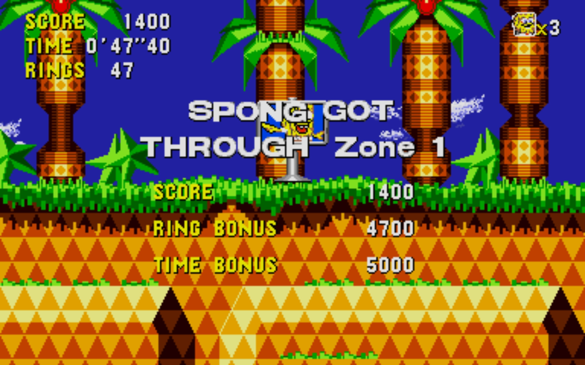 SpongeBob Future And Past Aka SpongeBob CD Mod for Sonic CD (2011 ...